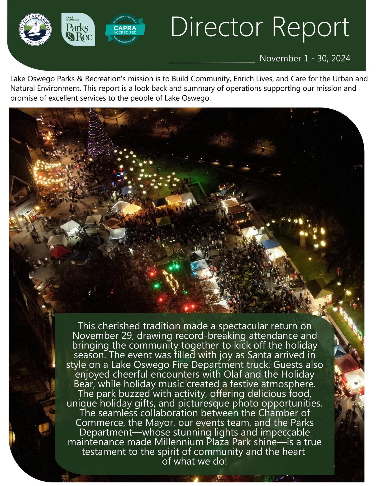 2024 November Director Report by LOParksRec - Issuu