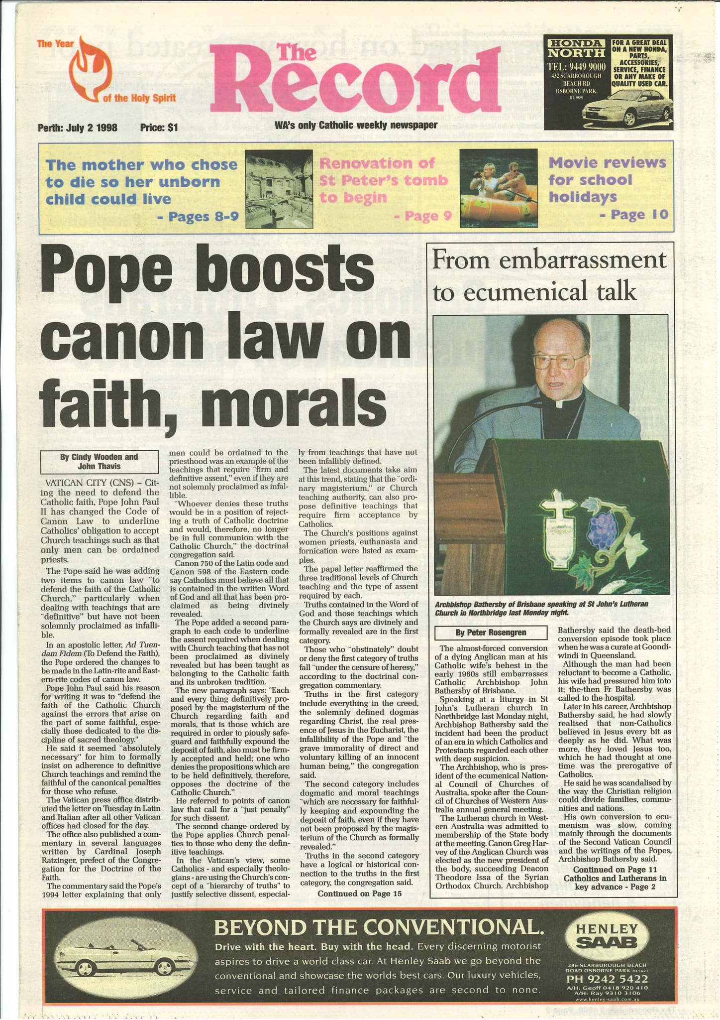 The Record Newspaper 02 July 1998 by The Record - Issuu