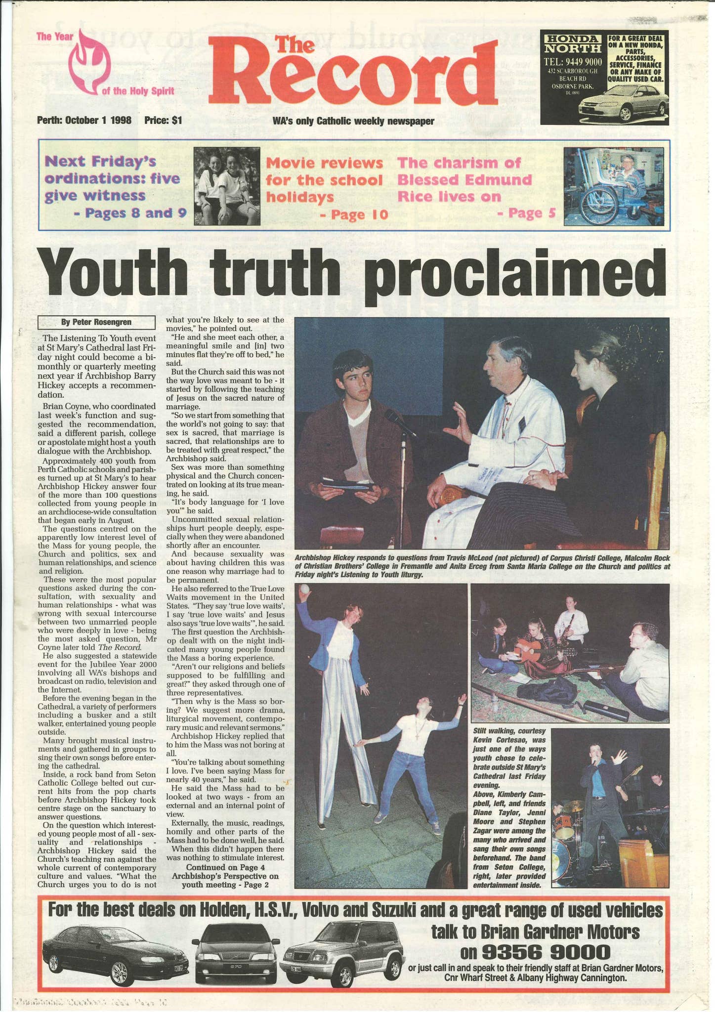 The Record Newspaper 01 October 1998 by The Record - Issuu