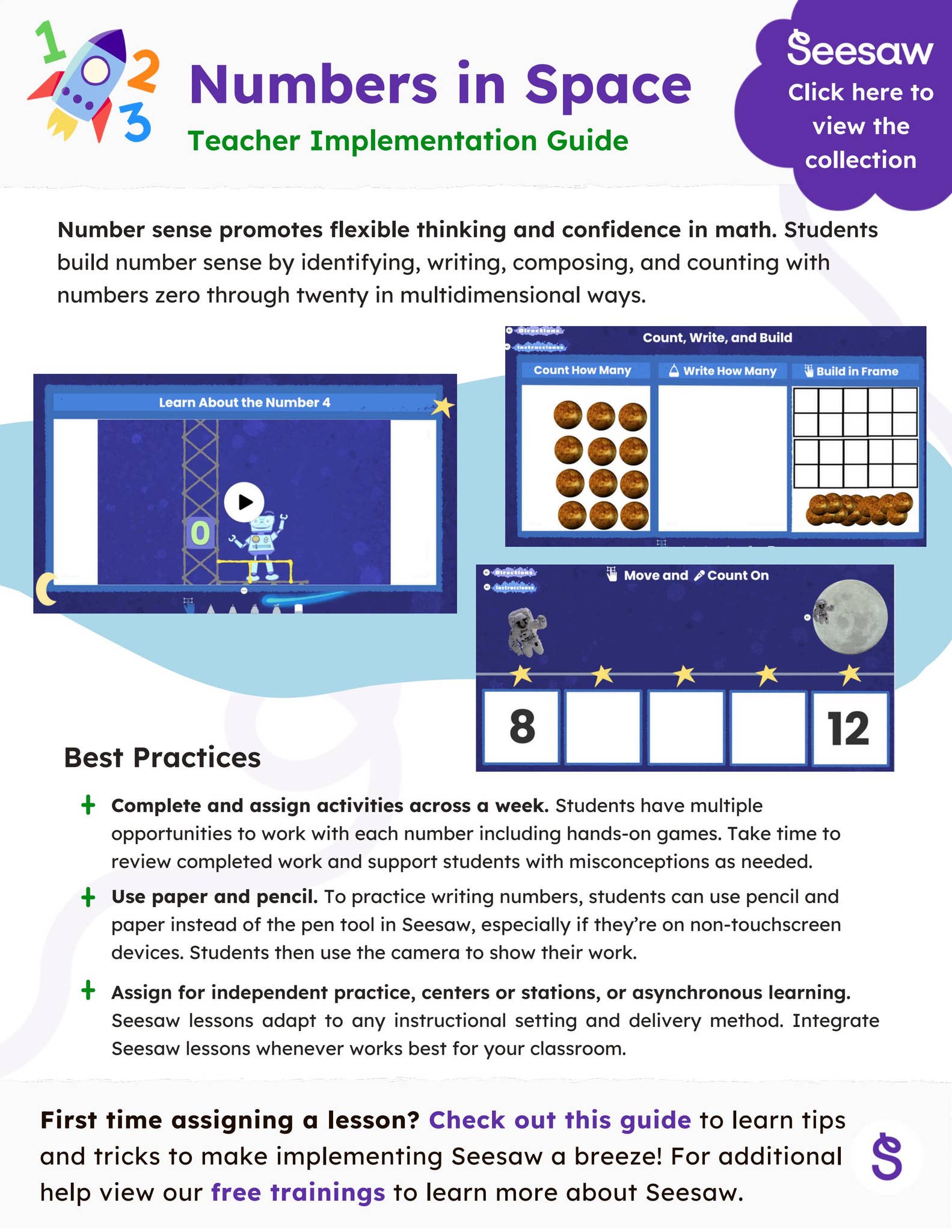 Numbers in Space Implementation Guide by seesawlearning - Issuu