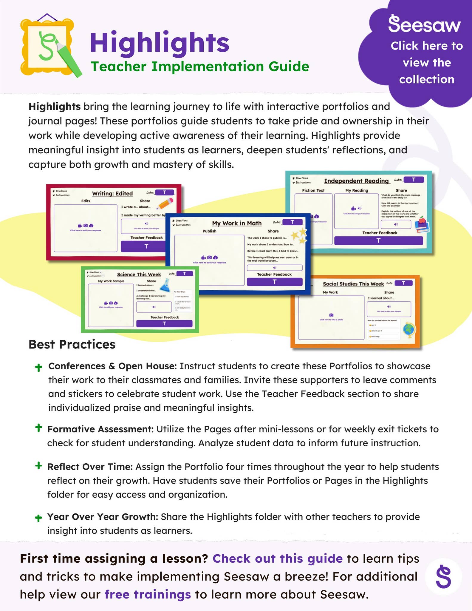Highlights Implementation Guide by seesawlearning - Issuu
