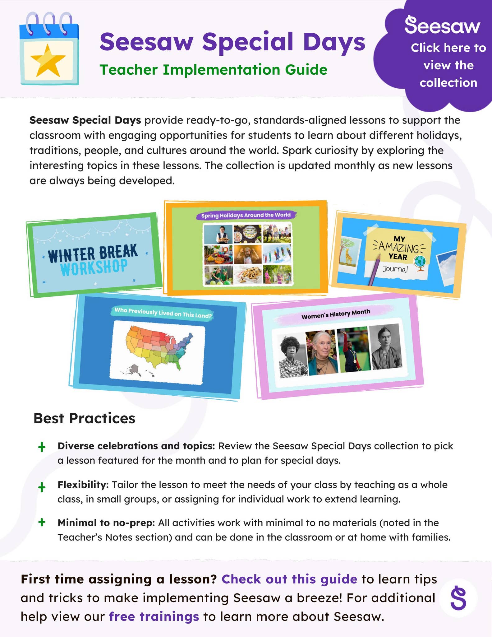 Seesaw Special Days Implementation Guide by seesawlearning - Issuu