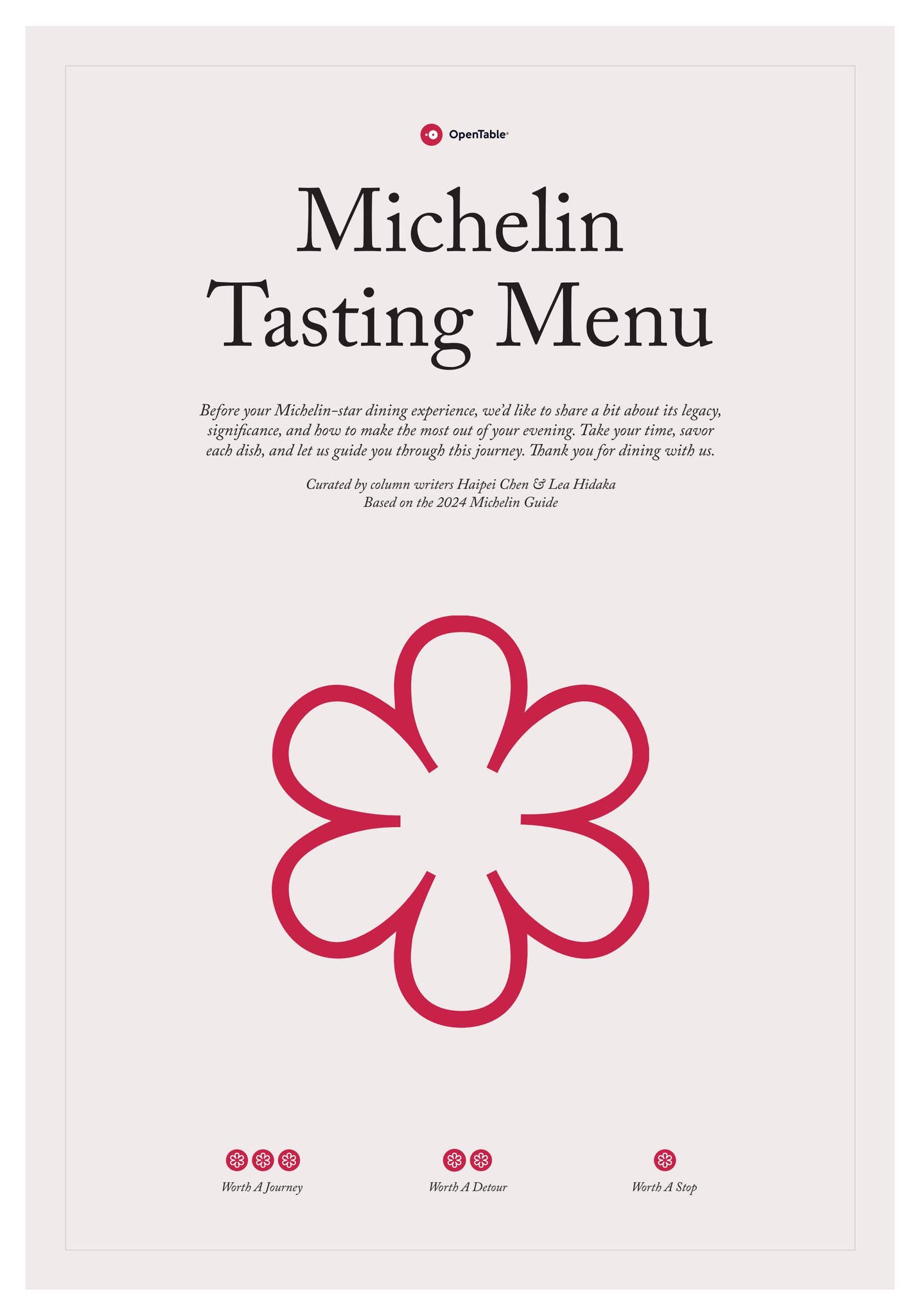 Michelin Tasting Menu by Haipei - Issuu