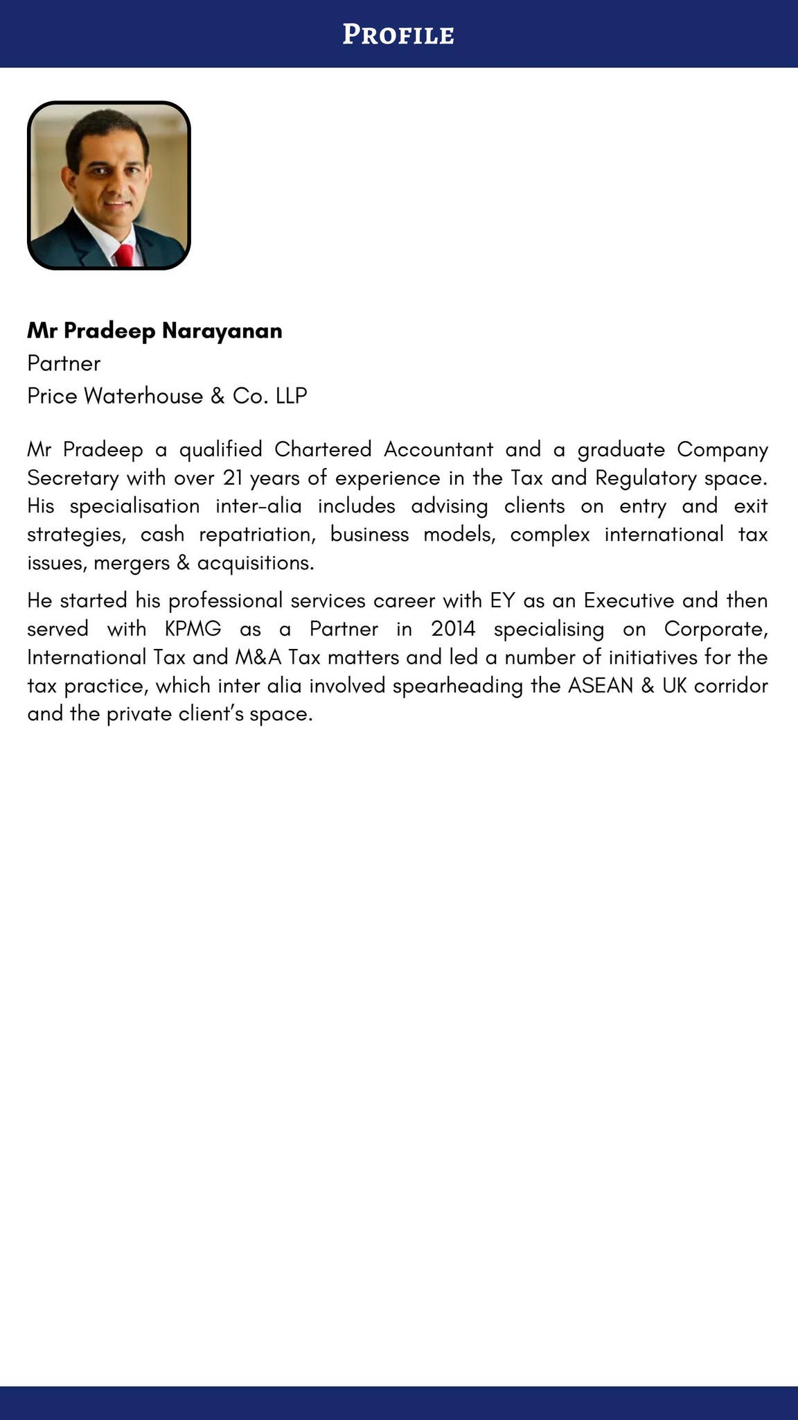 14 Dec 2024 -Profile - Pradeep Narayanan by Madras Management ...