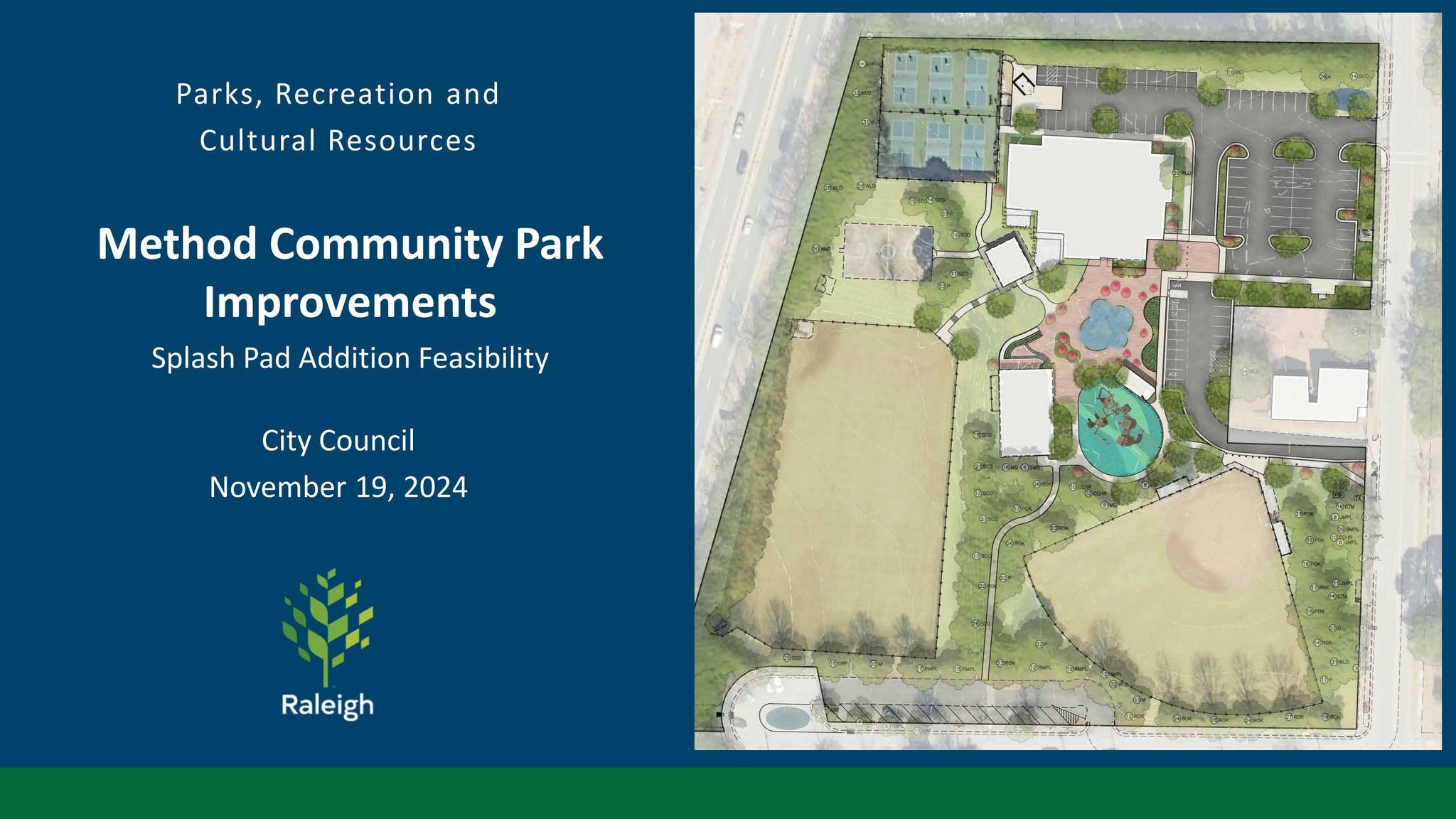 Method Community Park Improvements - Council Presentation, Nov. 19 ...