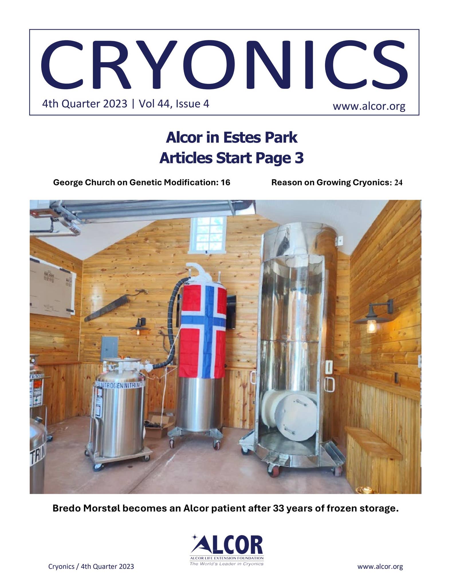 Cryonics Magazine 2023 4th Quarter by Alcor Life Extension Foundation ...