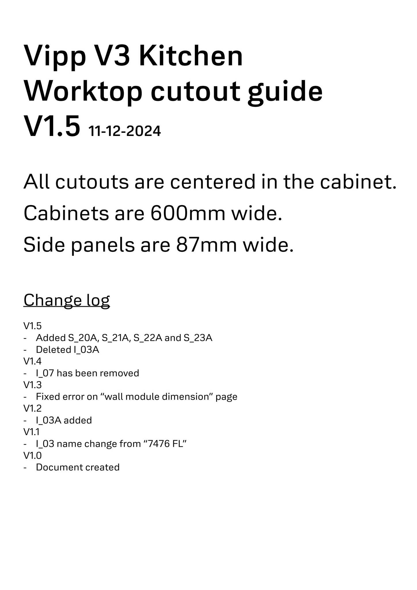 KITCHEN V3 - Vipp worktop guide by vipp - Issuu