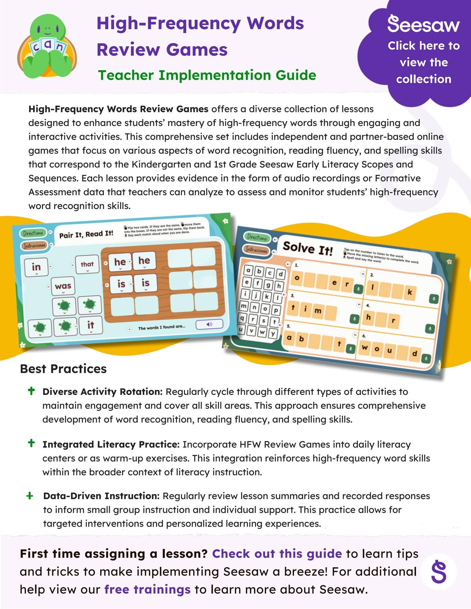High-Frequency Words Review Games Implementation Guide by ...