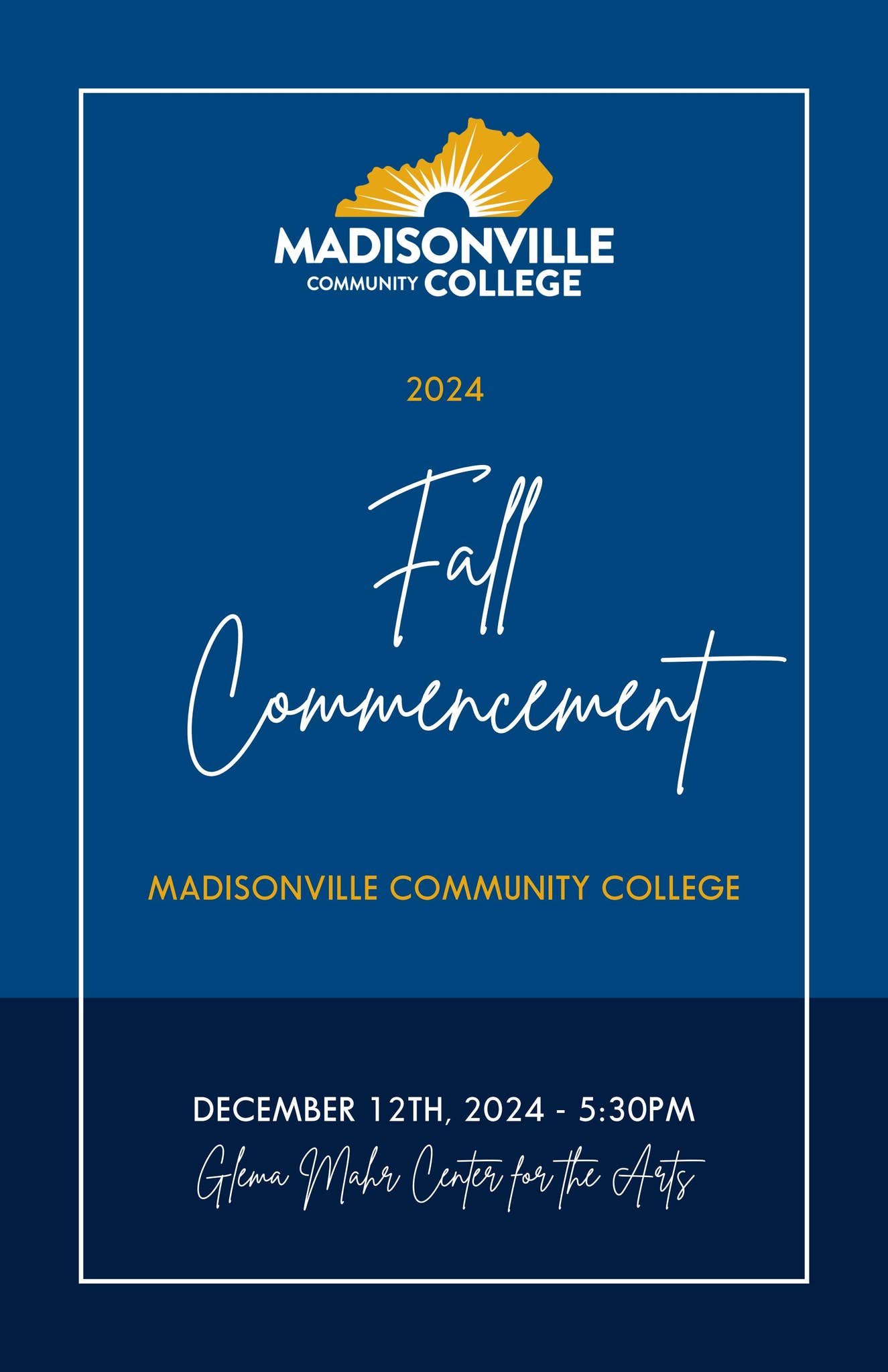 2024 MCC Fall Commencement Program by Madisonville Community College ...