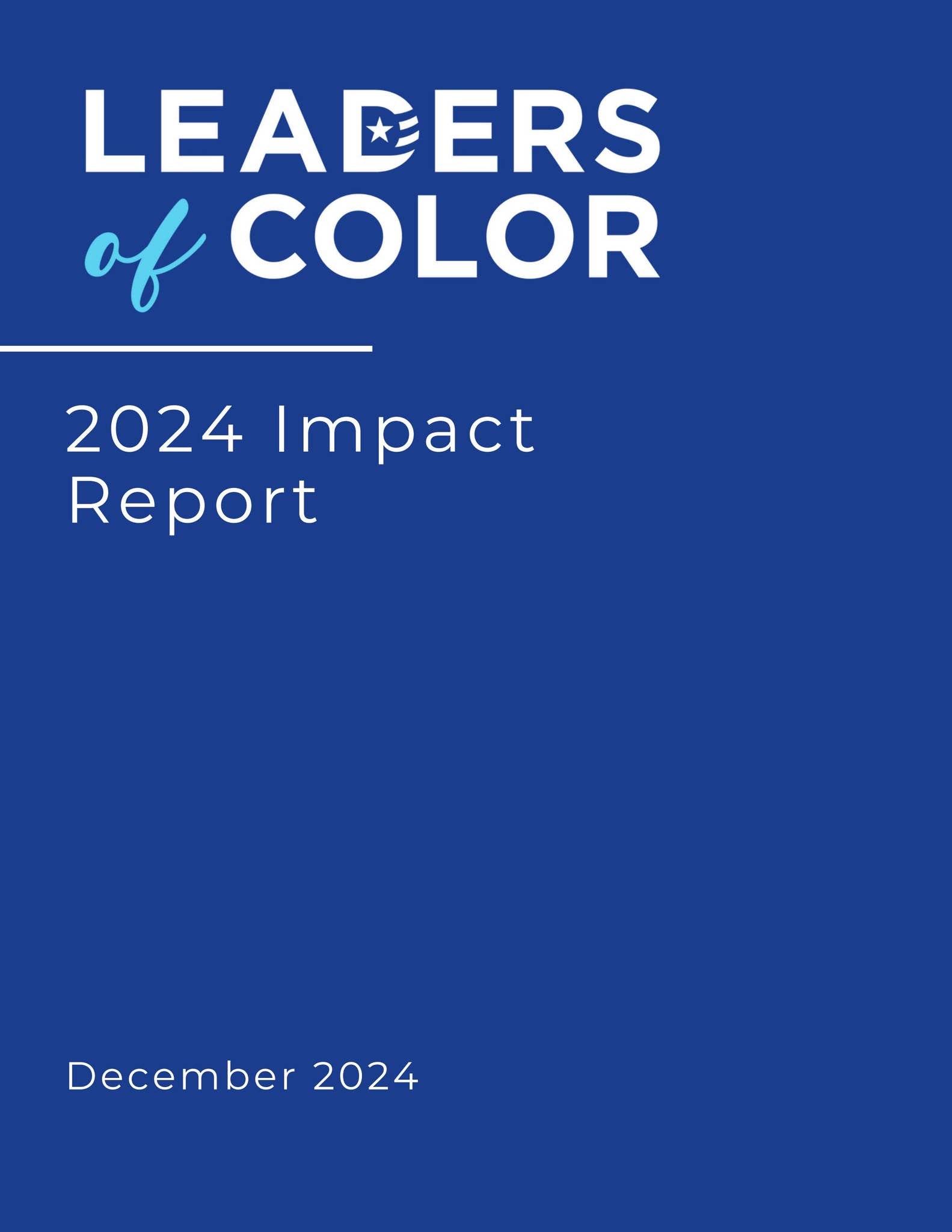 Leaders of Color 2024 Impact Report by Leaders of Color - Issuu