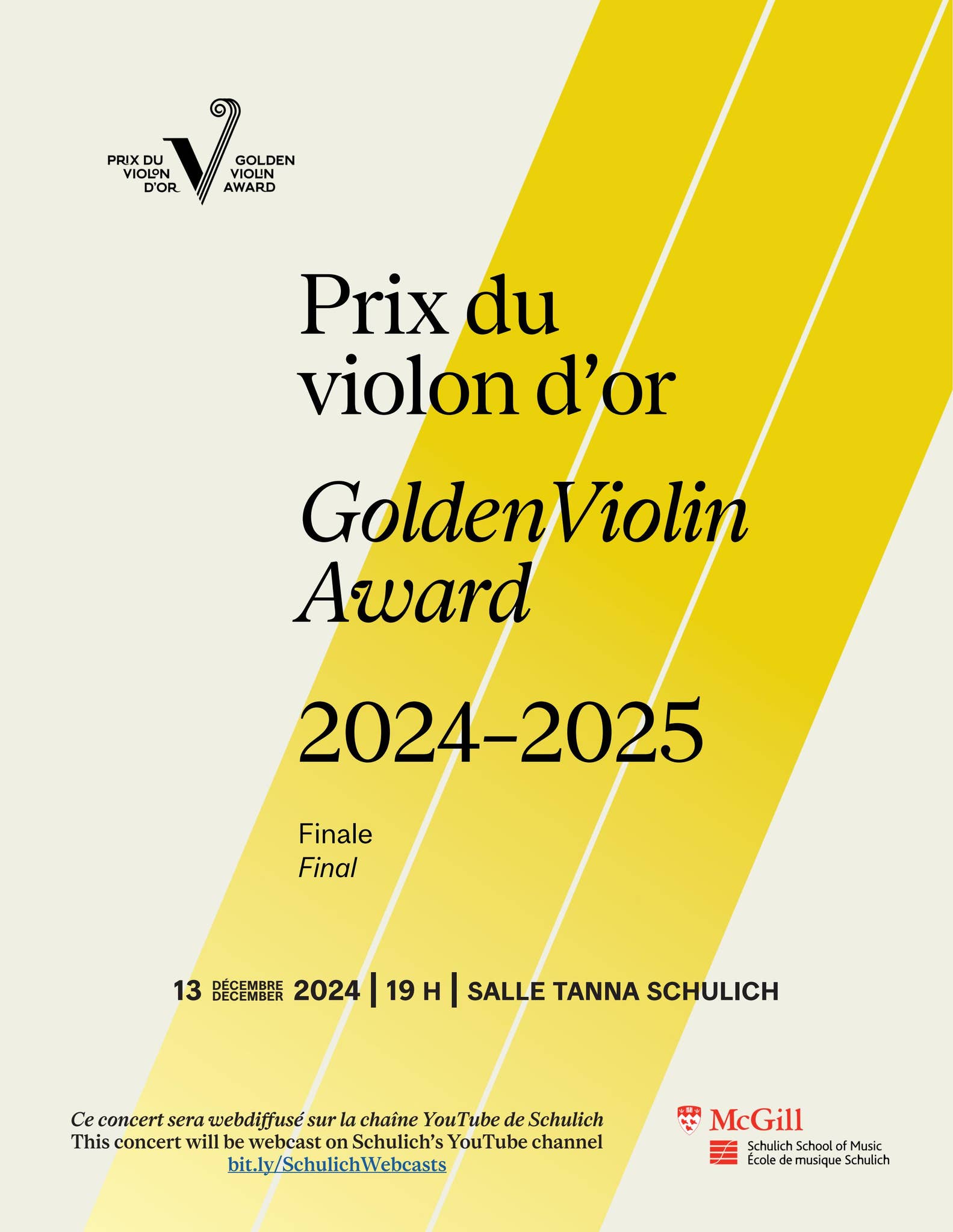 2024-2025 Prix du Violon d'or / Golden Violin Award by Schulich School ...