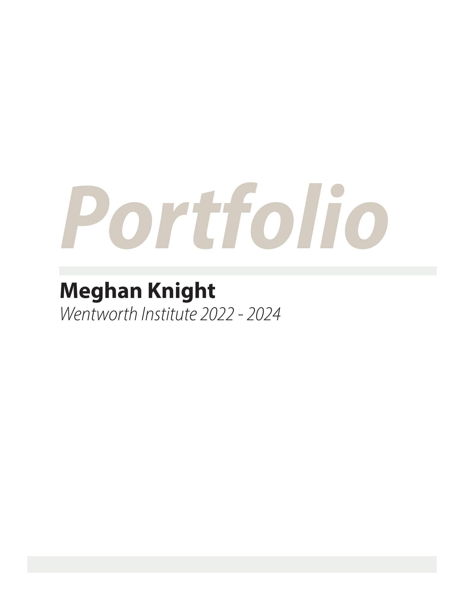 Meghan Knight Portfolio by MeghanKnight - Issuu