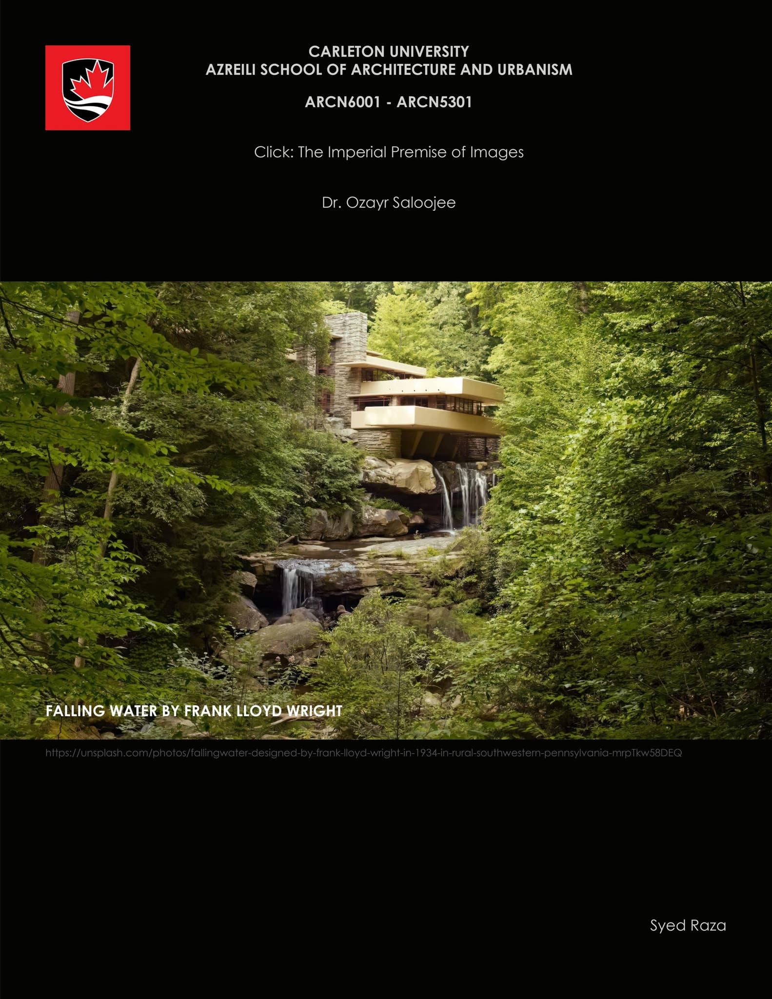 Falling Water, An analysis by Syed Raza - Issuu