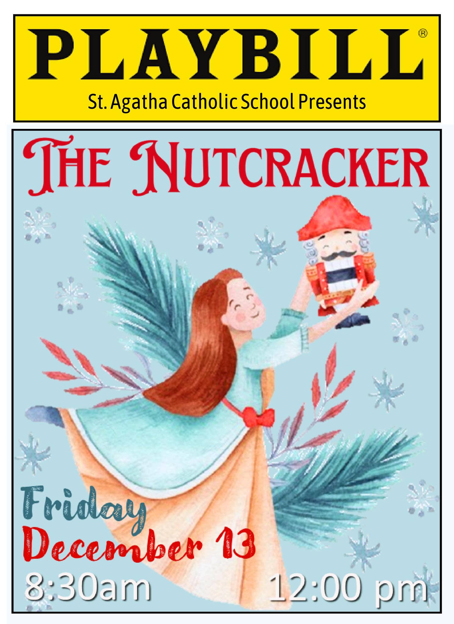 Playbill Program- Nutcracker 2024 by Saint Agatha - Issuu