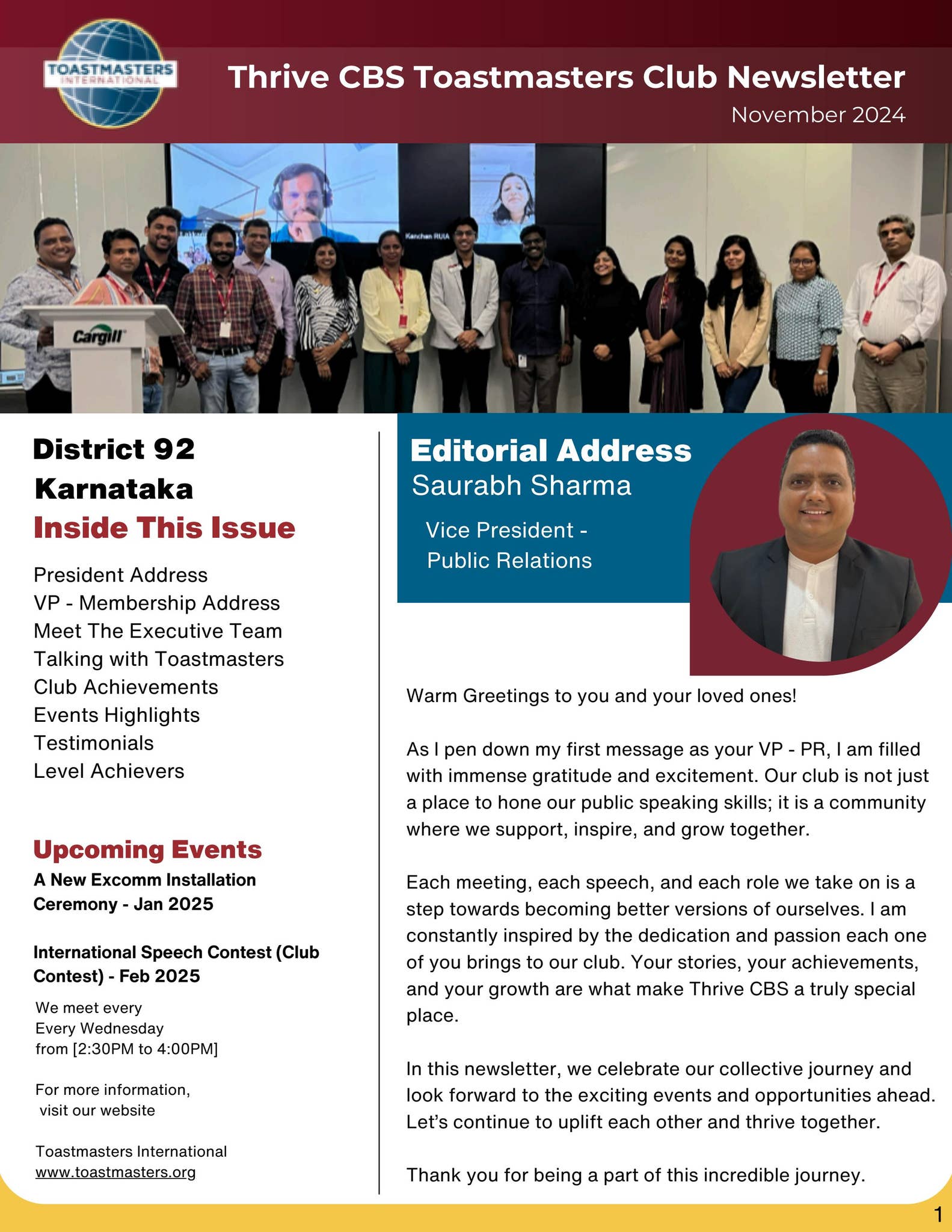 Thrive CBS Toastmasters Club - Newsletter by thrivecbstoastmastersclub ...