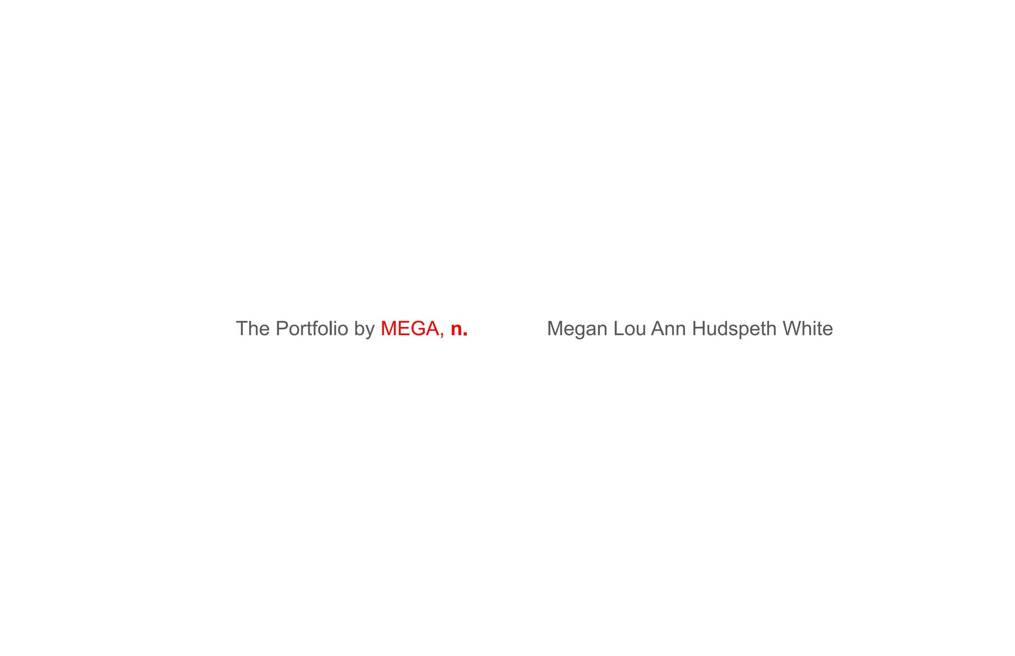 The Portfolio by MEGA, n. by MEGAN WHITE - Issuu