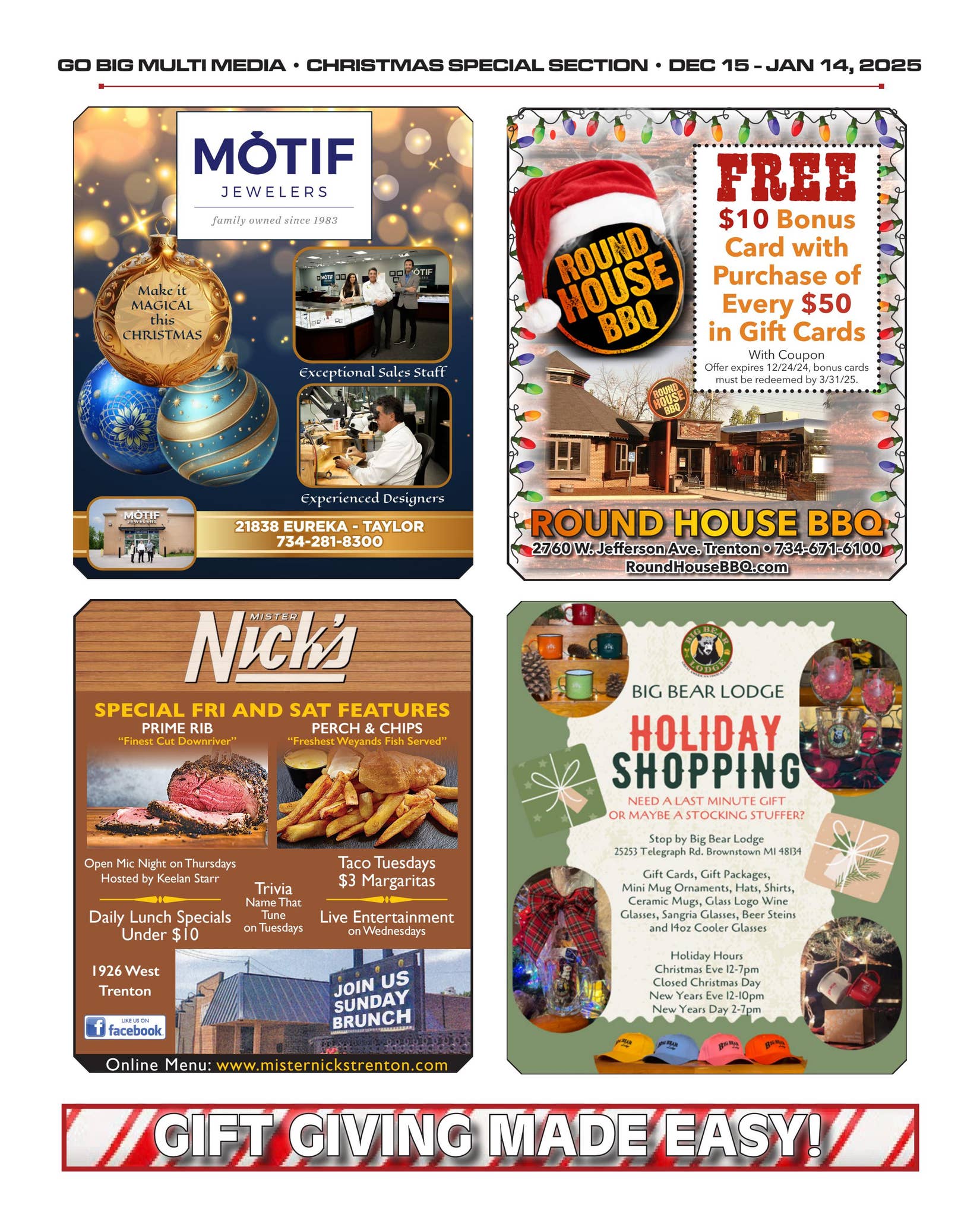 SPECIAL SECTION TT,WW - Gift Cards 1224 by GO BIG MULTI-MEDIA - Issuu