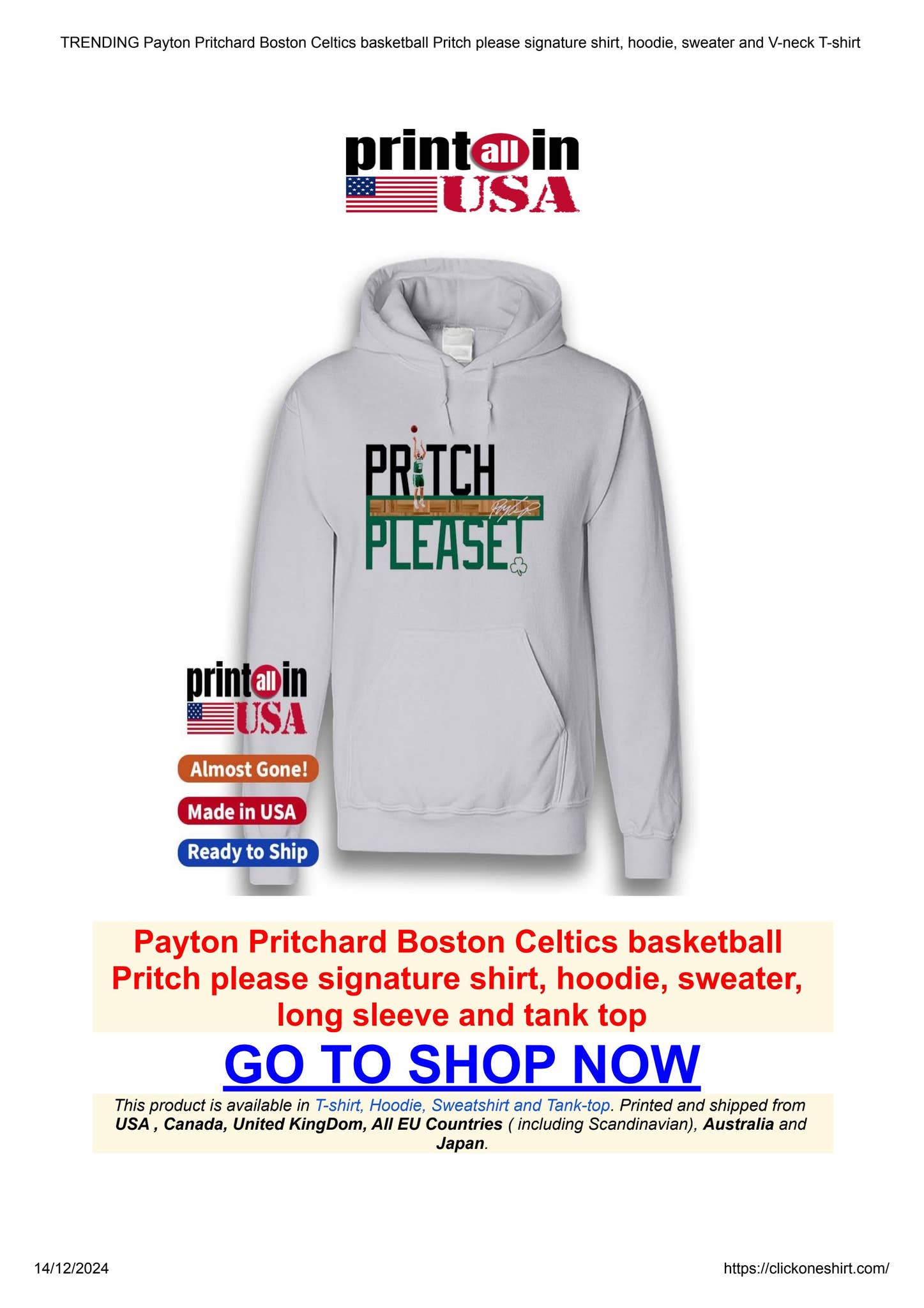 Payton Pritchard Boston Celtics basketball Pritch please signature ...