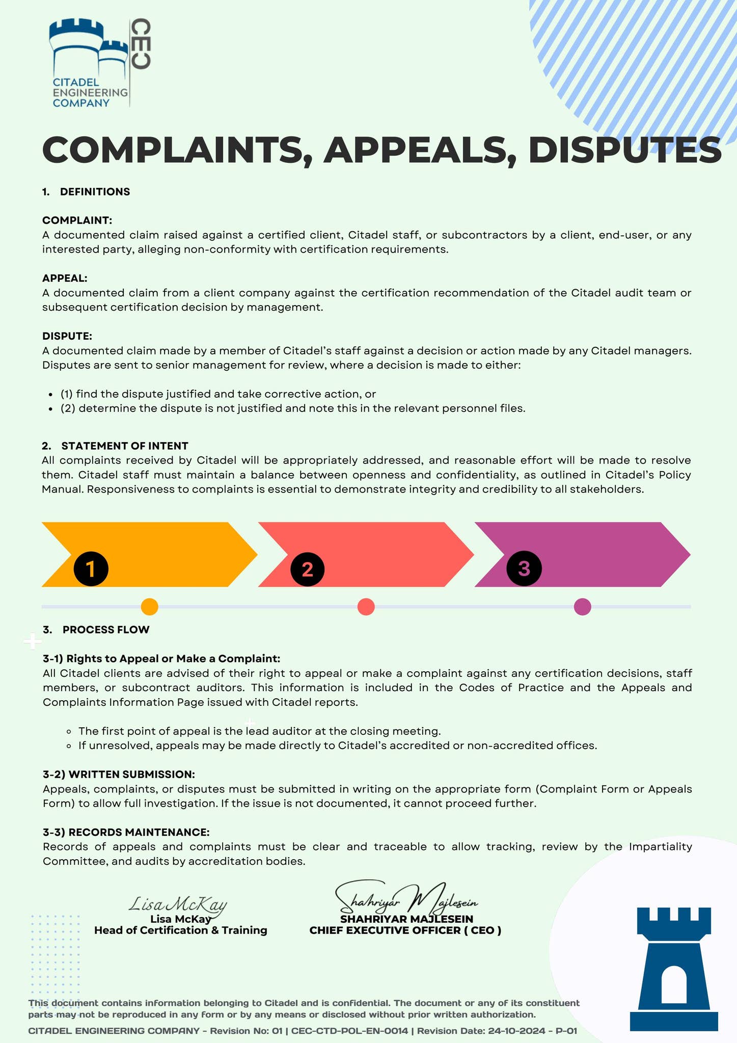 Complaints, Appeals, and Disputes by Citadel Engineering - Issuu