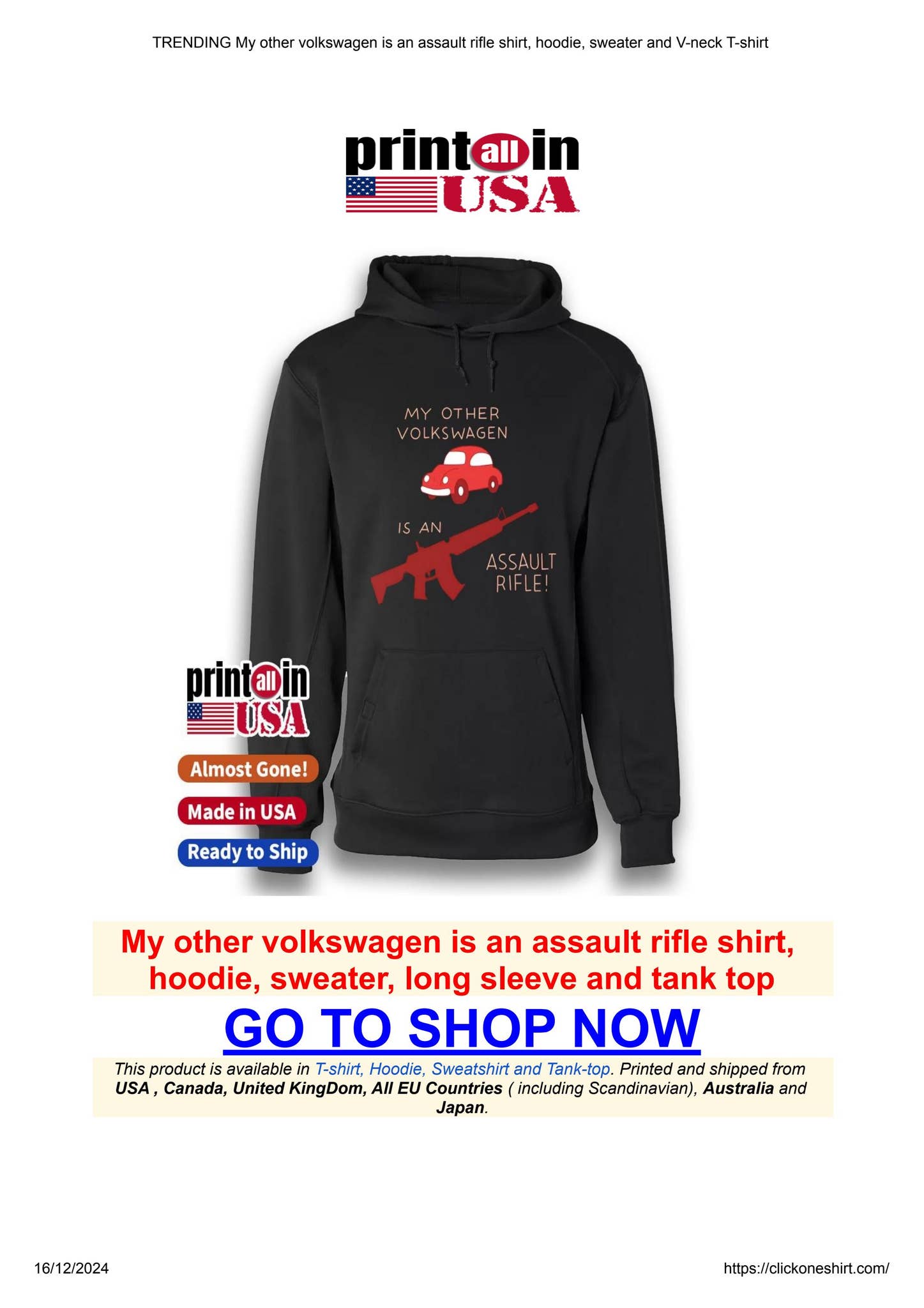 My other volkswagen is an assault rifle shirt by Design AT Shop - Issuu