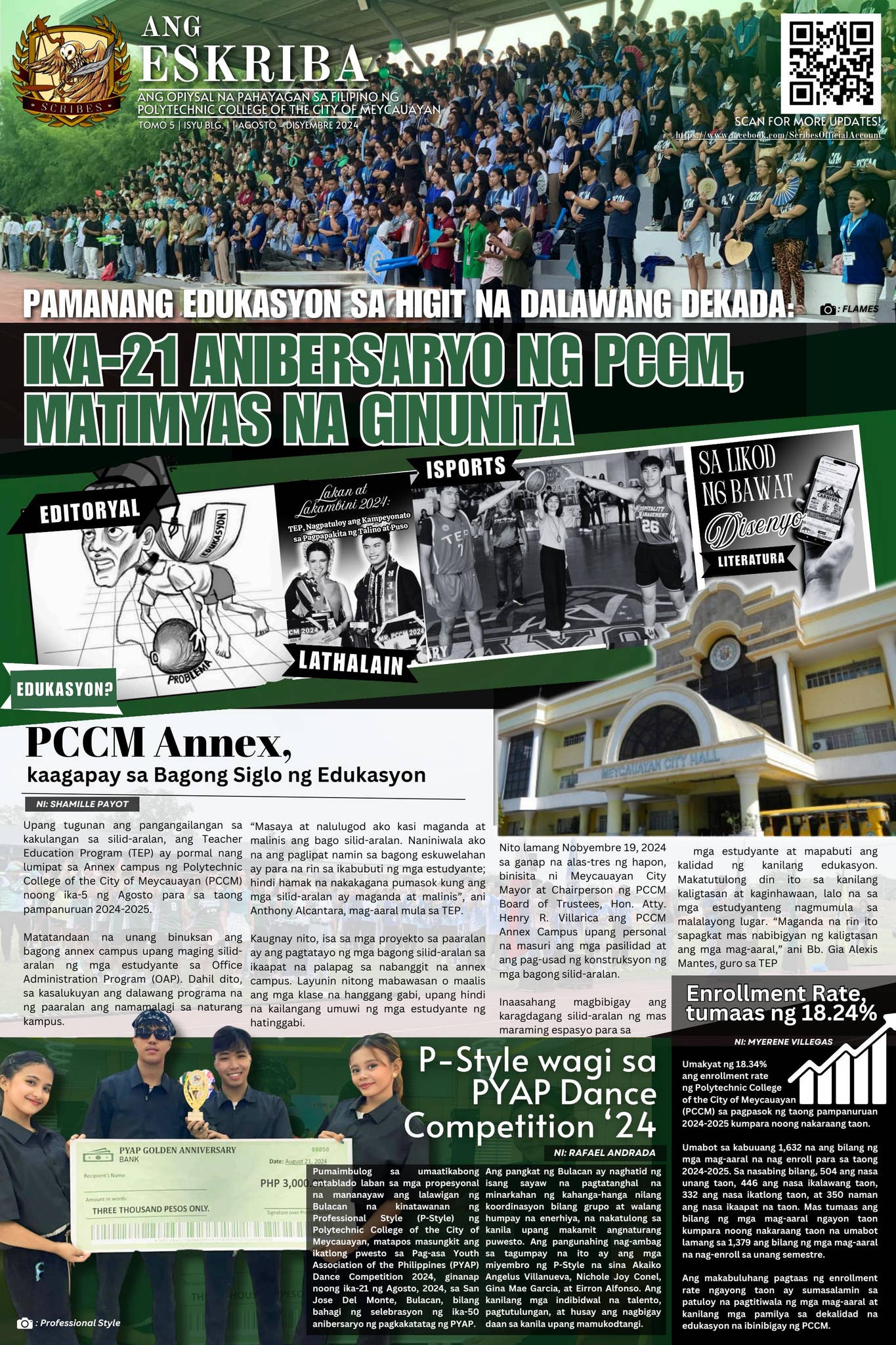 ANG ESKRIBA VOLUME V ISSUE I by PCCM SCRIBES - Issuu