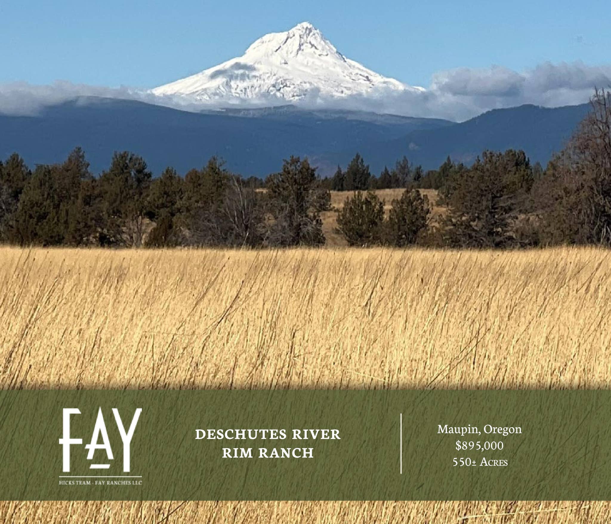 SOLD: Deschutes River Rim Ranch | Fay Ranches by Fay Ranches - Issuu