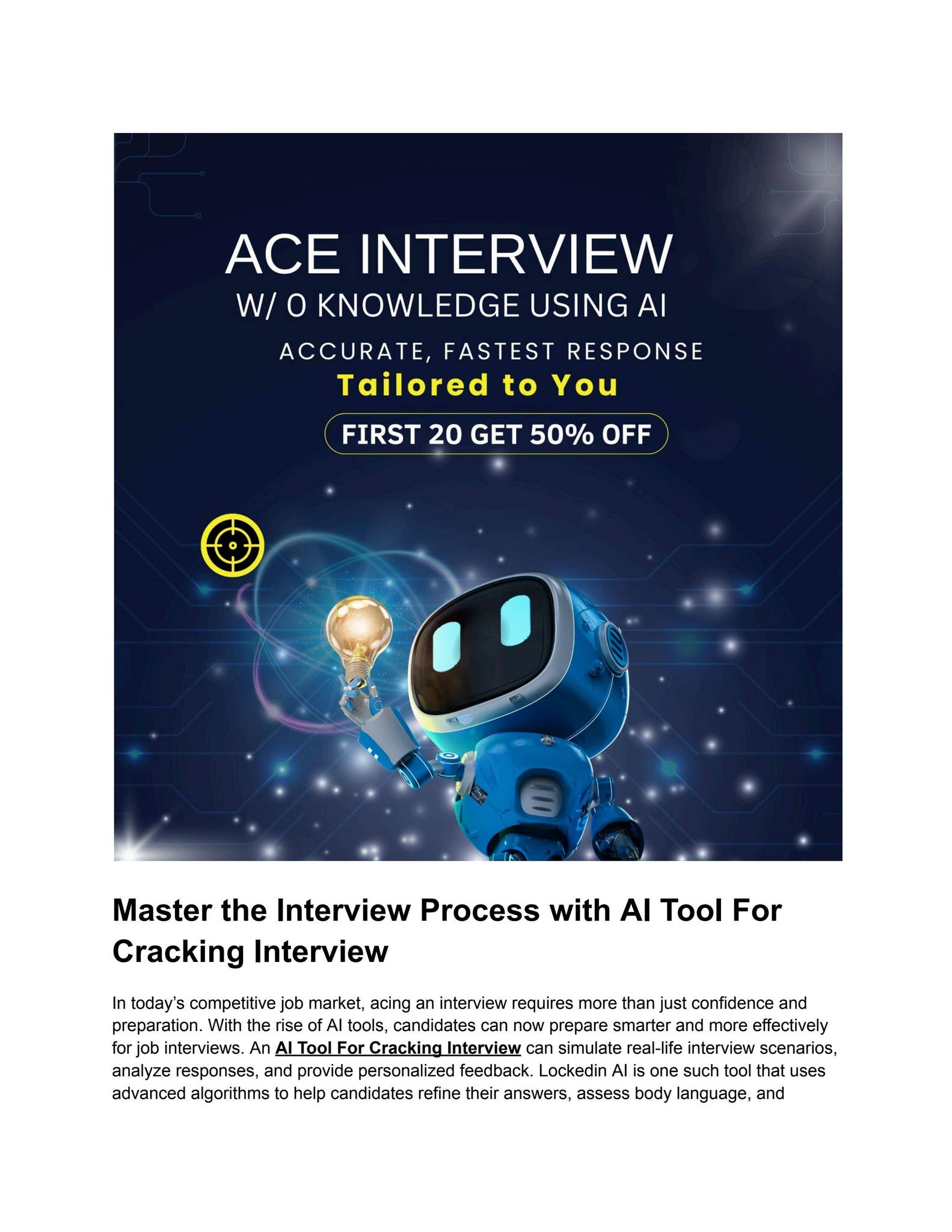 Master the Interview Process with AI Tool For Cracking Interview by ...