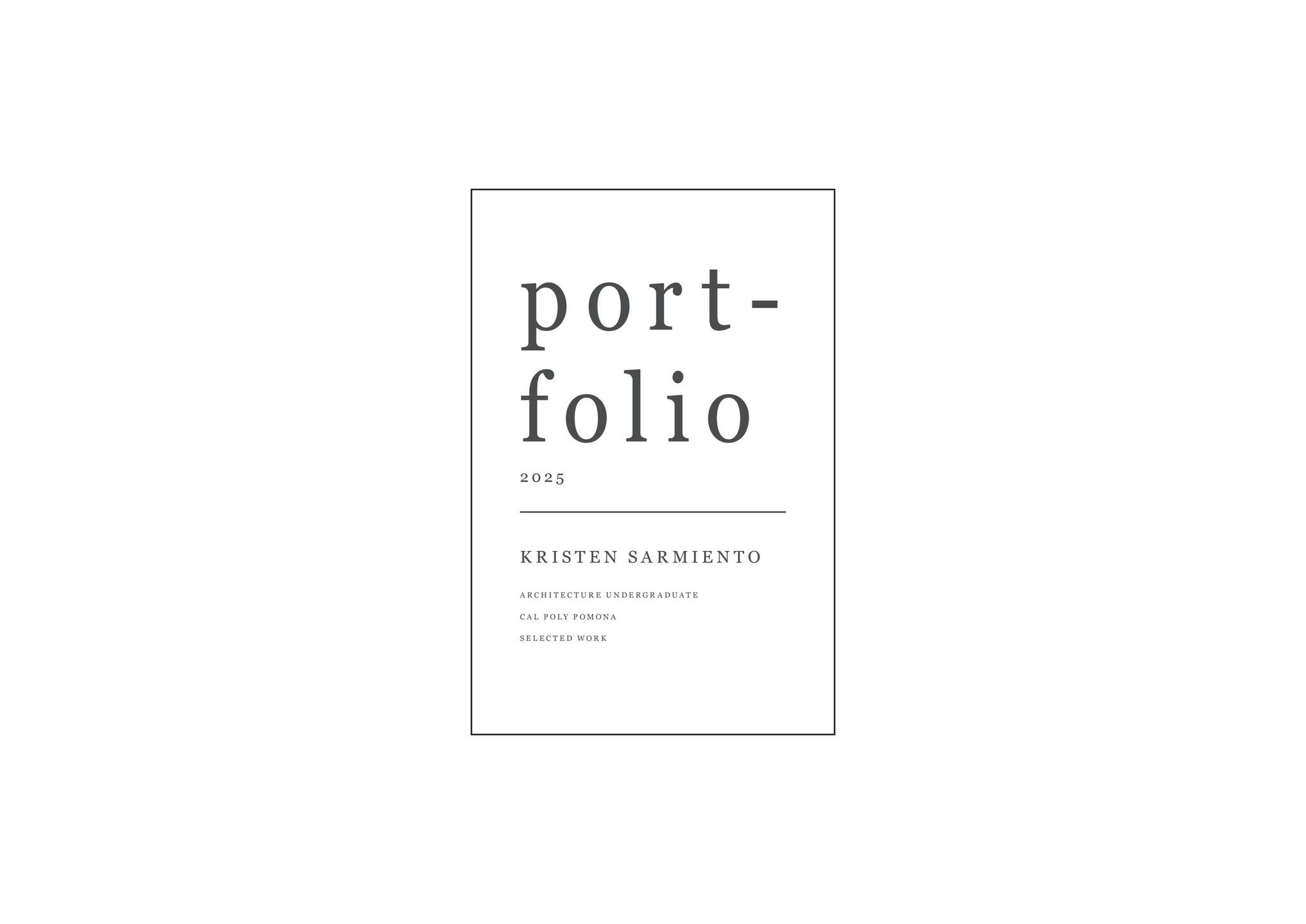 ARC PORTFOLIO 2025 ISSUU by Kristen Sarmiento - Issuu