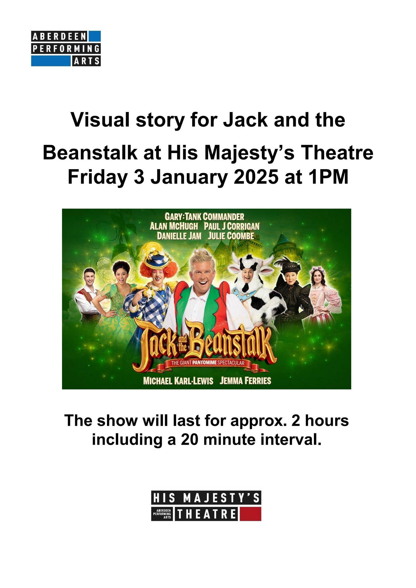 Jack and the Beanstalk Visual Story by Aberdeen Performing Arts - Issuu