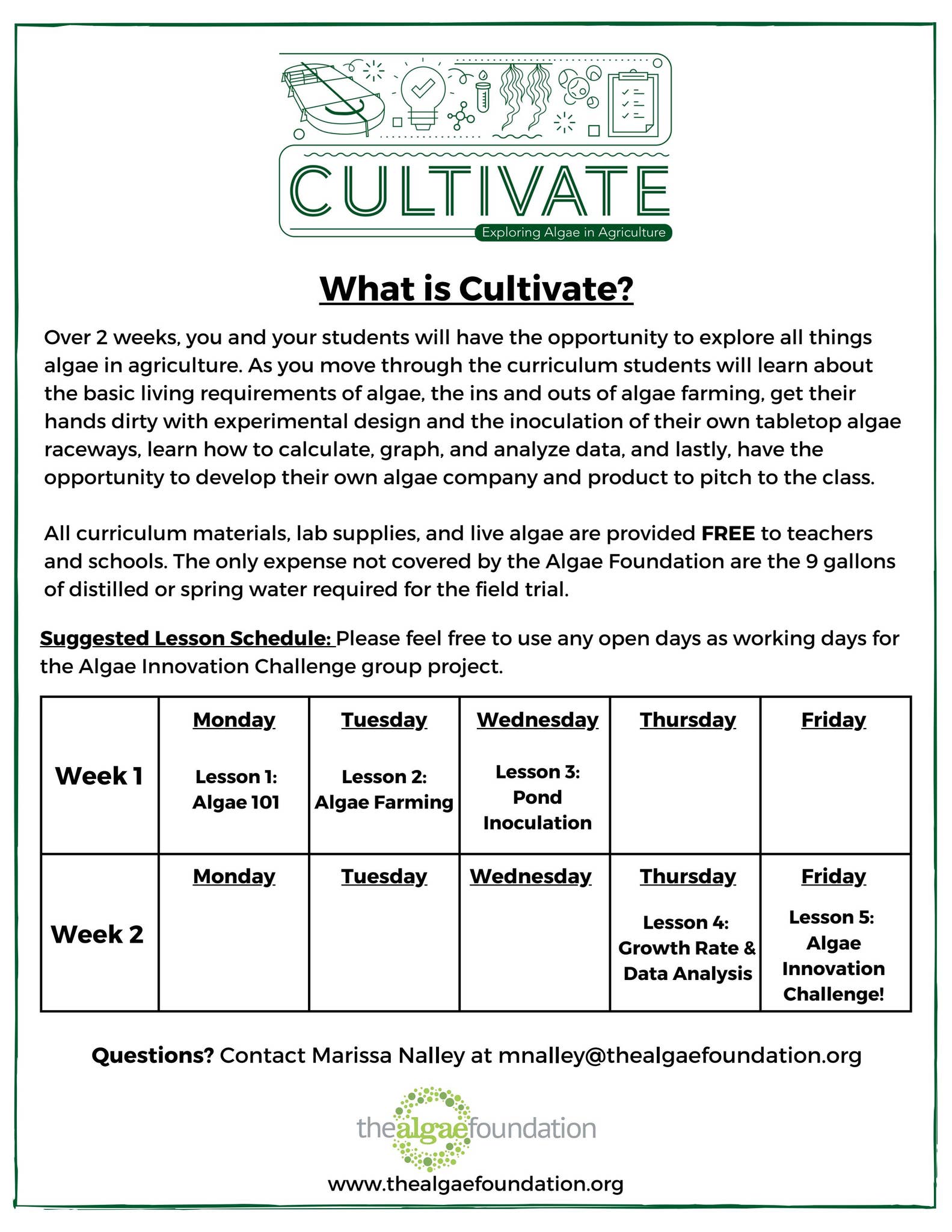 Cultivate Overview by algaefoundation - Issuu