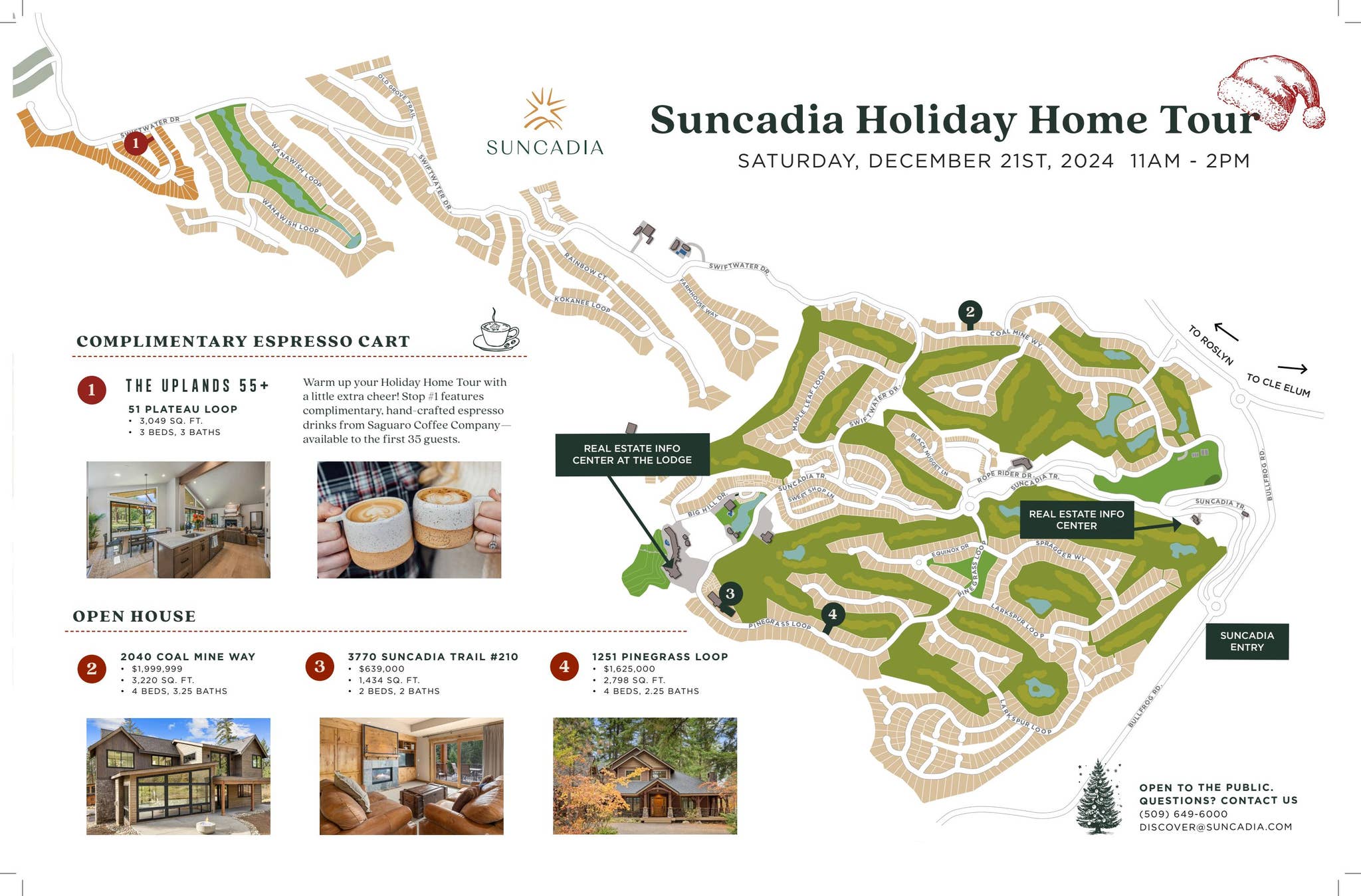 Suncadia Holiday Home Tour Map, December 2024 by Suncadia Resort - Issuu