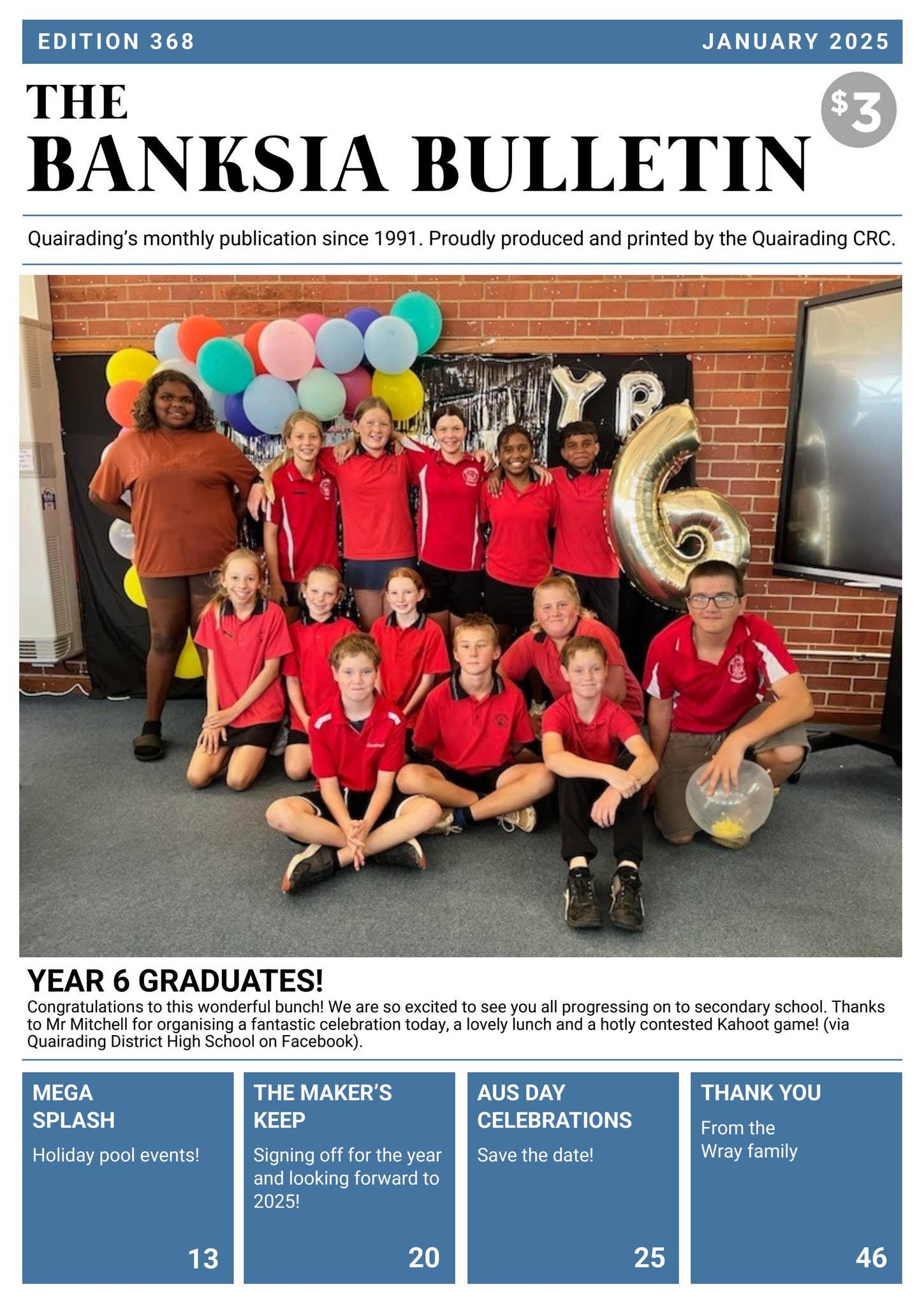 Banksia Bulletin January 2025 by QuairadingCRC - Issuu