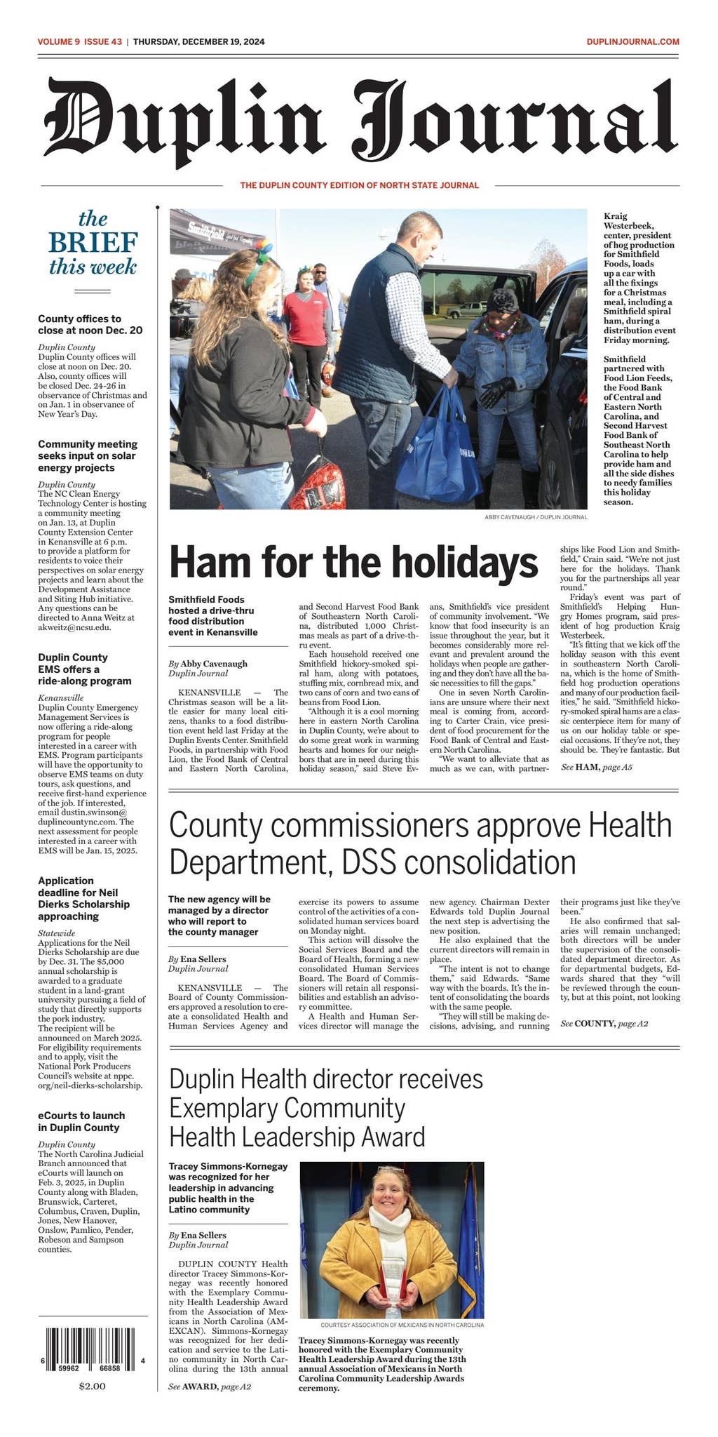 Duplin Journal Vol. 9, Issue 43 by North State Journal - Issuu