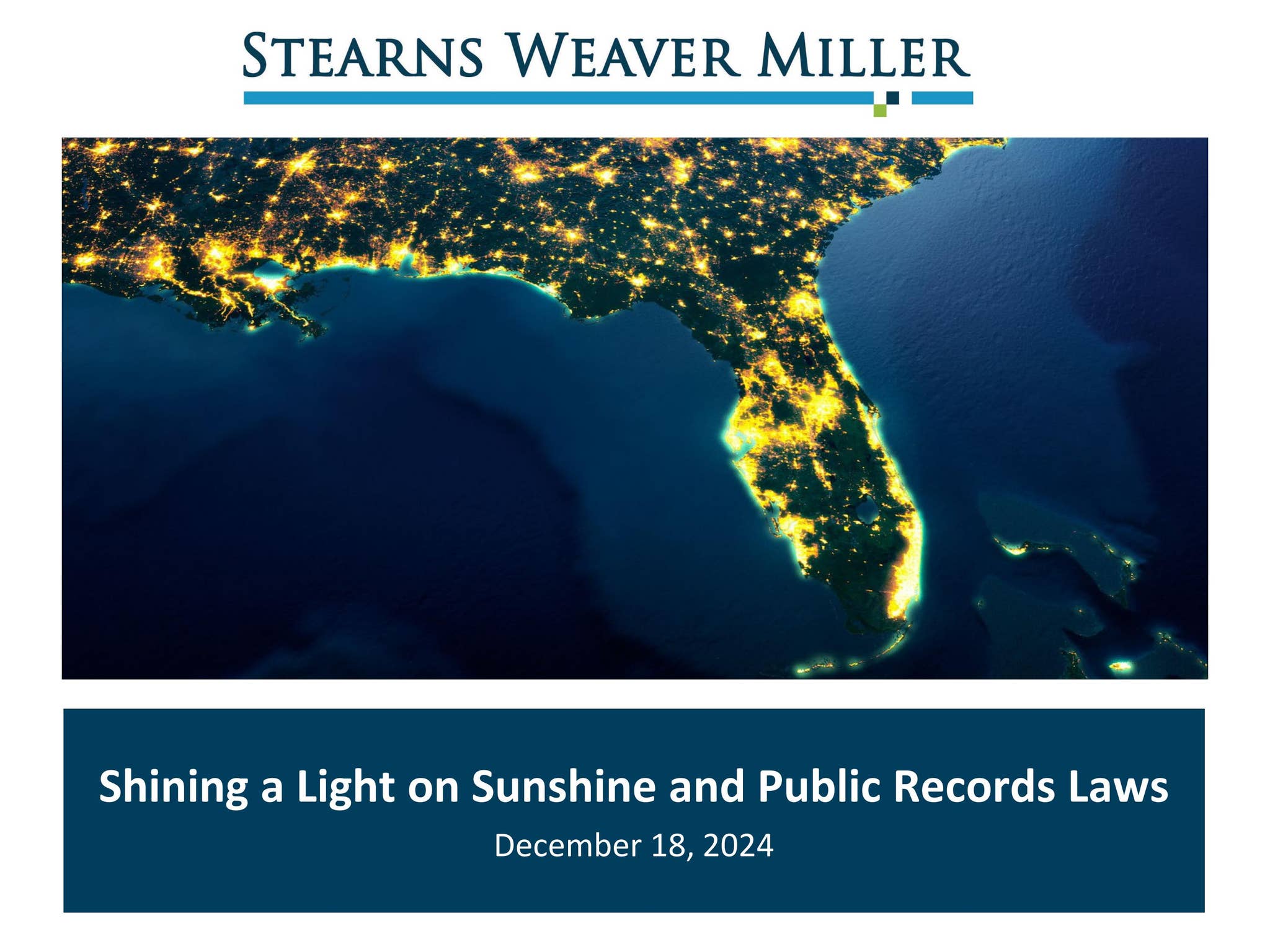 Sunshine Law and Public Records Webinar Slides by APA Florida - Issuu