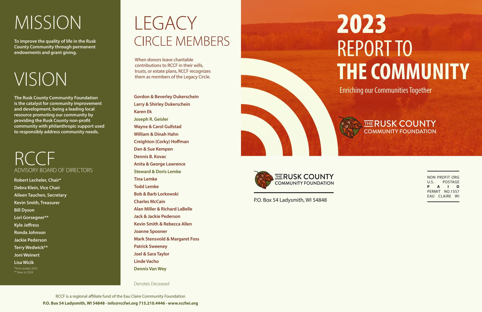 2024 Report to Community by Eau Claire Community Foundation - Issuu