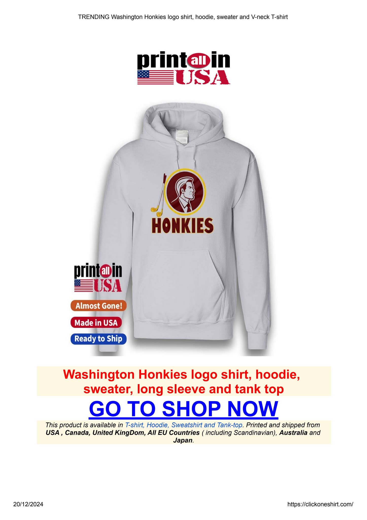 Washington Honkies logo shirt by Design AT Shop - Issuu