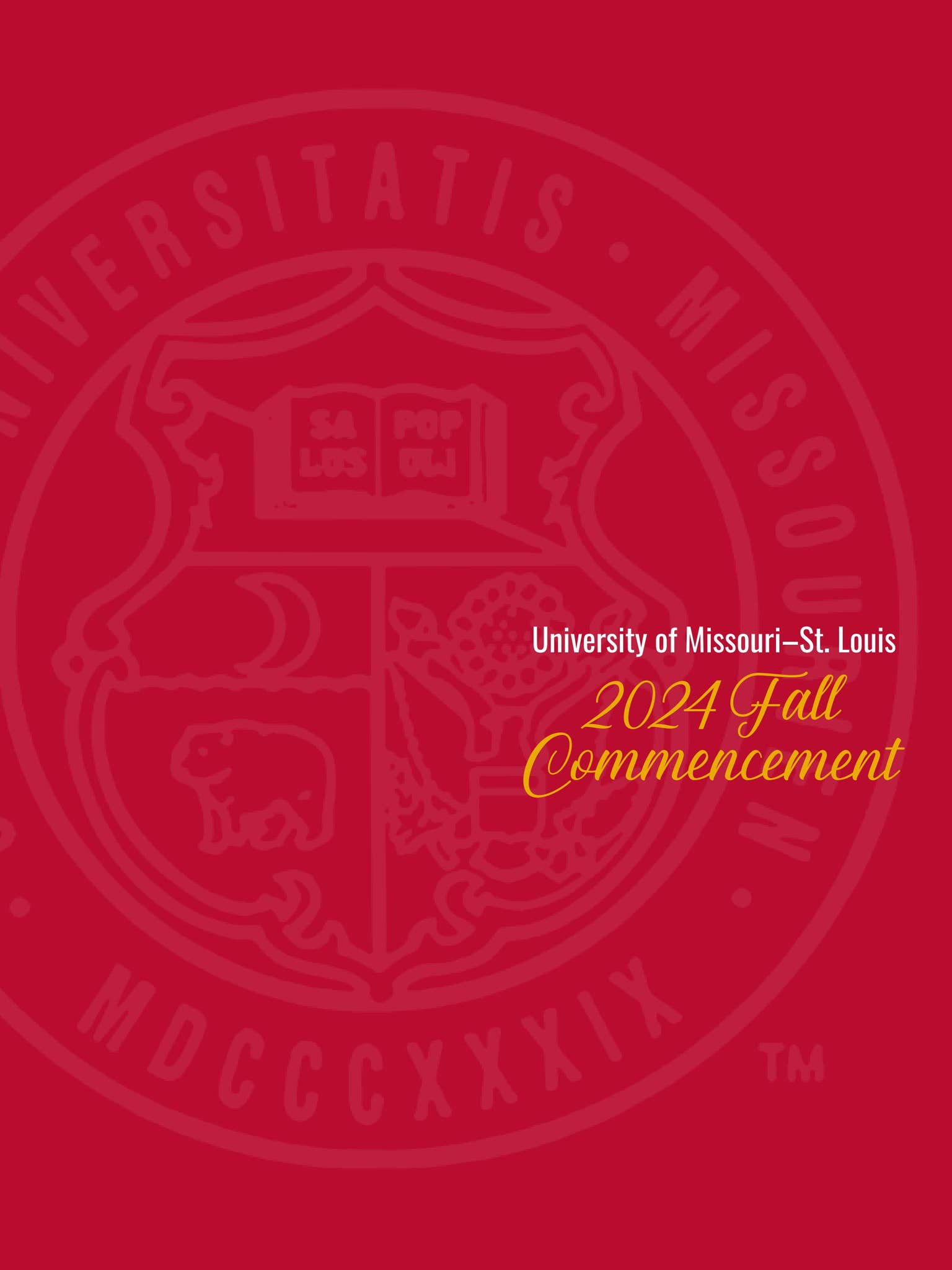 University of Missouri–St. Louis Fall 2024 Commencement by University ...