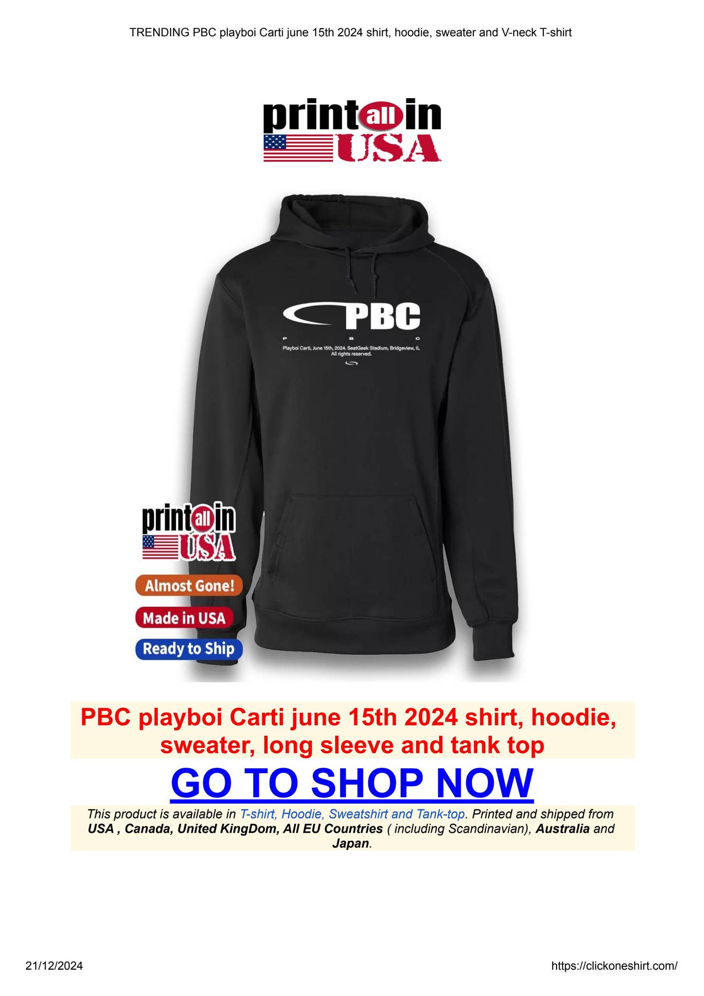 PBC playboi Carti june 15th 2024 shirt by Design AT Shop - Issuu
