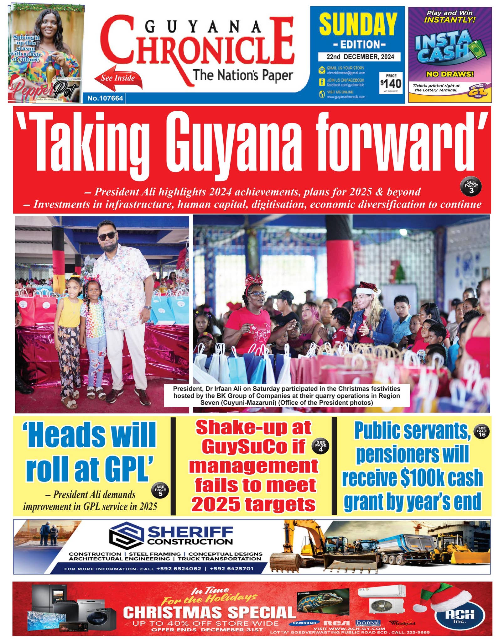 Guyana Chronicle E-Paper 22-12-2024 by Guyana Chronicle - Issuu