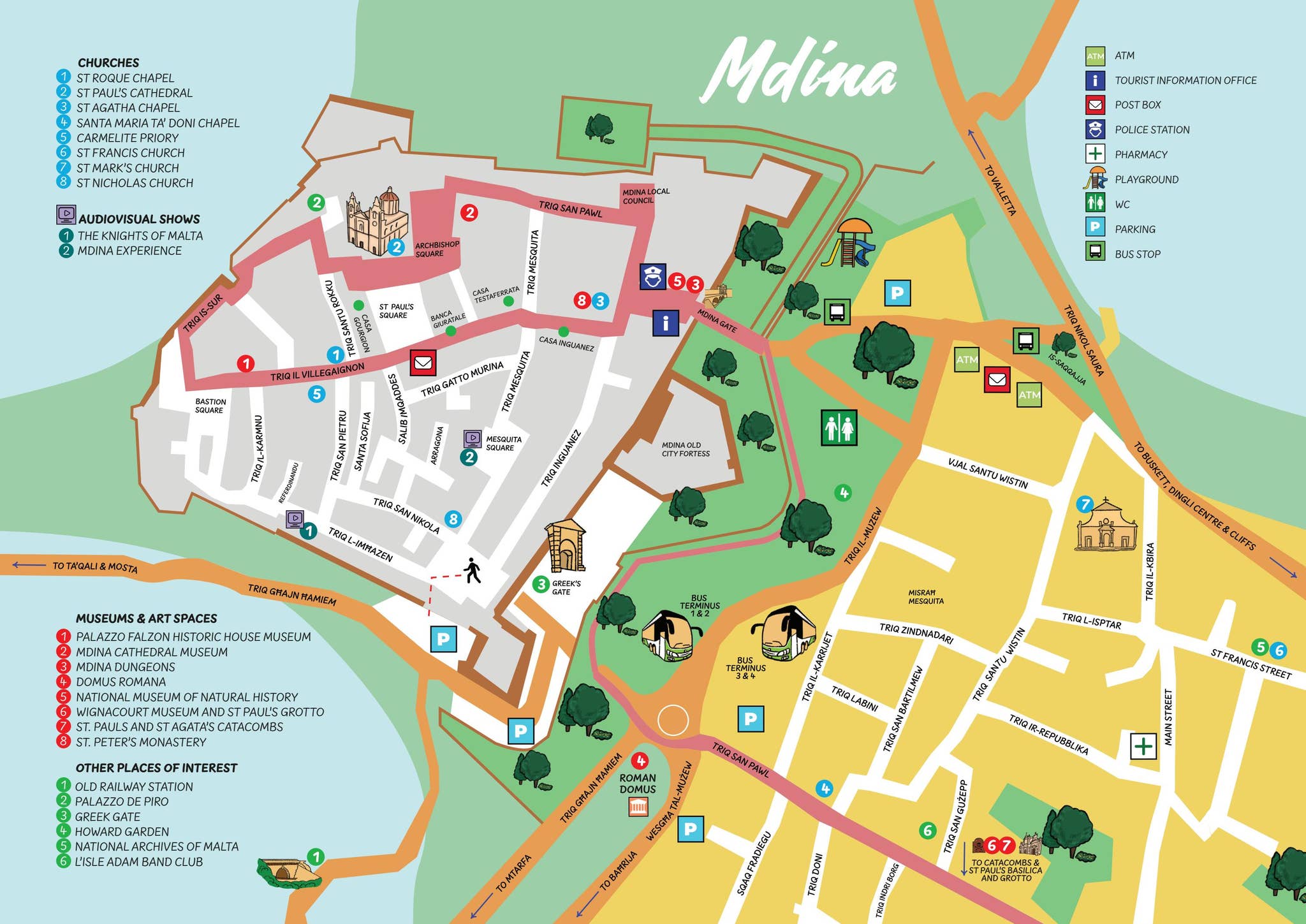 Malta Map | Rabat & Mdina by Malta Tourism Authority - Issuu