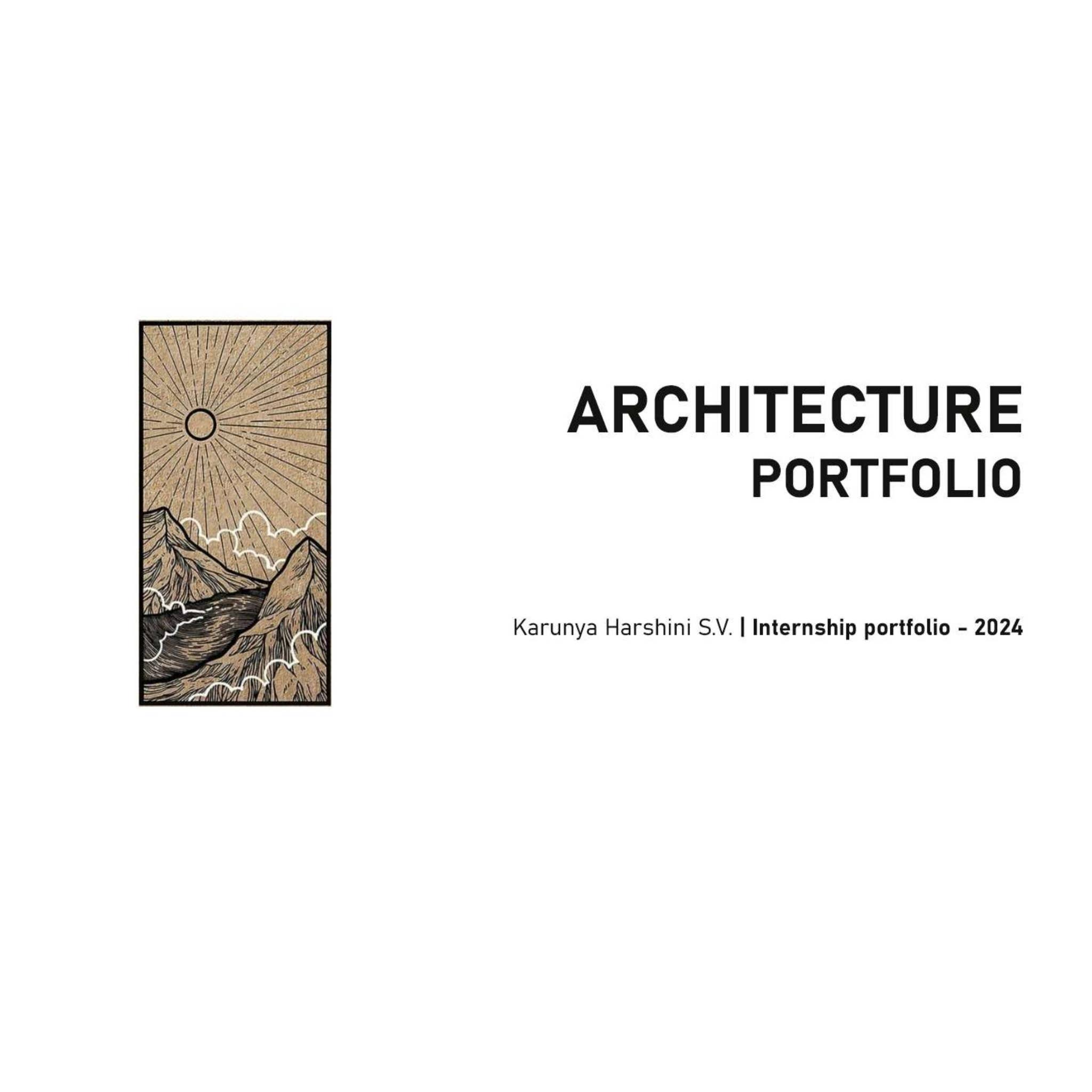 Architecture Portfolio - Karunya Harshini S.V. by Karunya harshini - Issuu