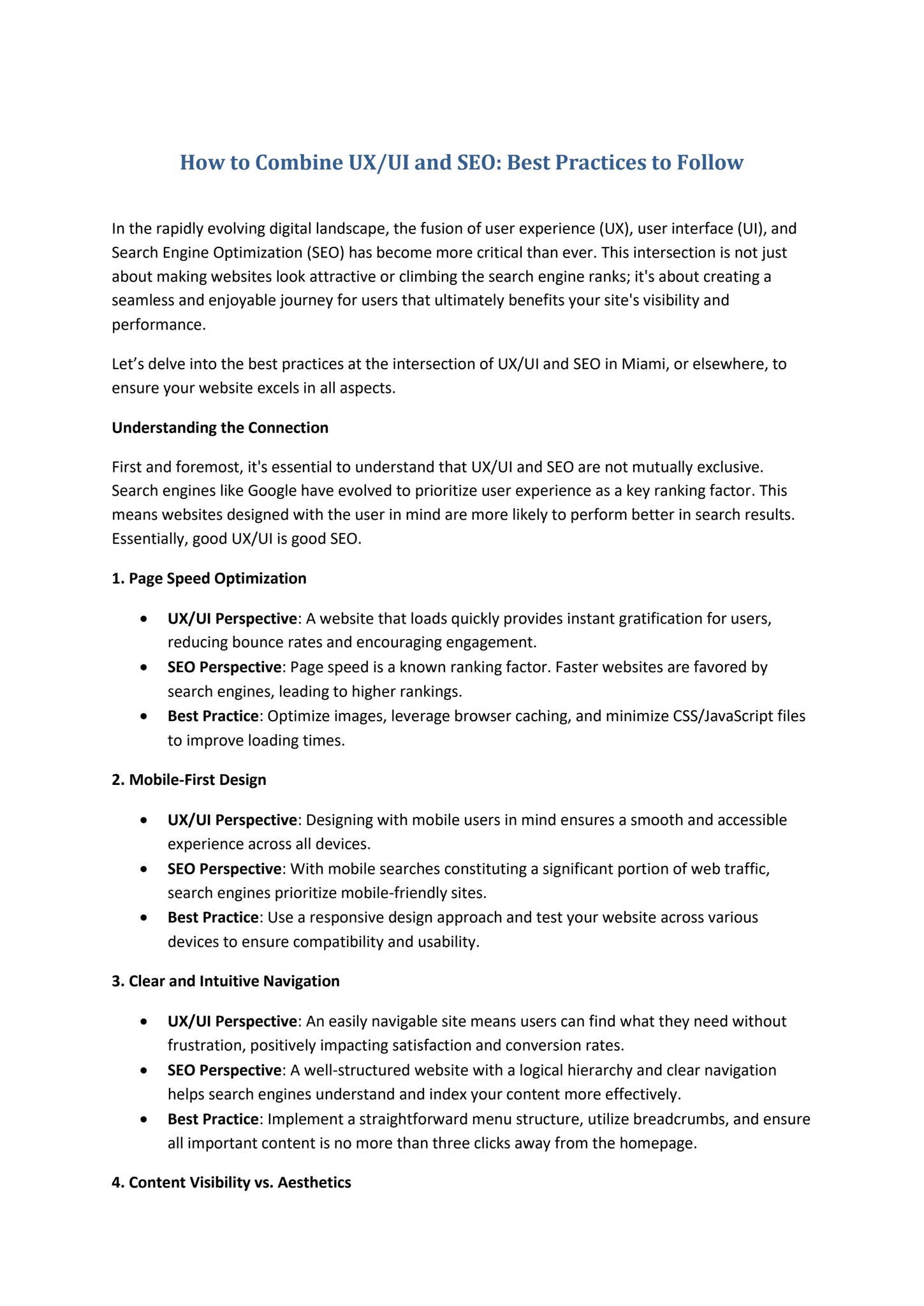 How to Combine UX/UI and SEO: Best Practices to Follow by SLIQ By ...