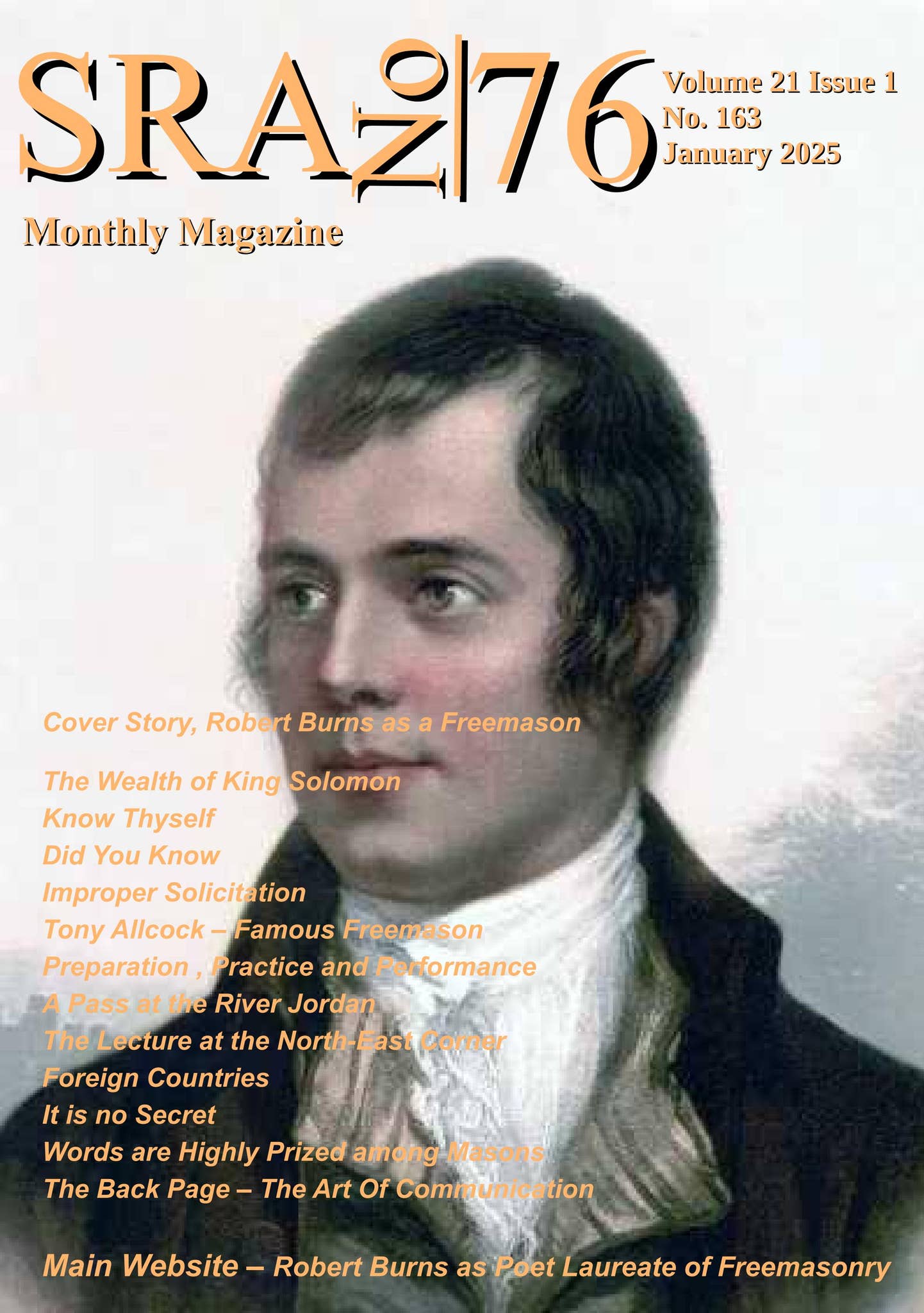 SRA76 JANUARY 2025 MASONIC MAGAZINE by Stewart Donaldson - Issuu