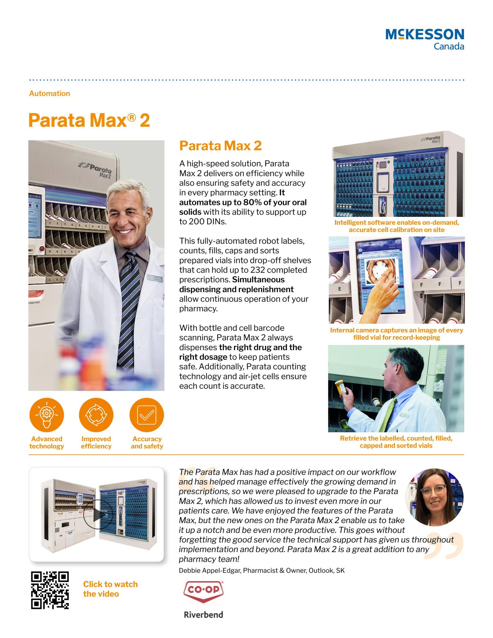 Counting Technology - Parata Max 2 by McKesson Technology Solutions ...