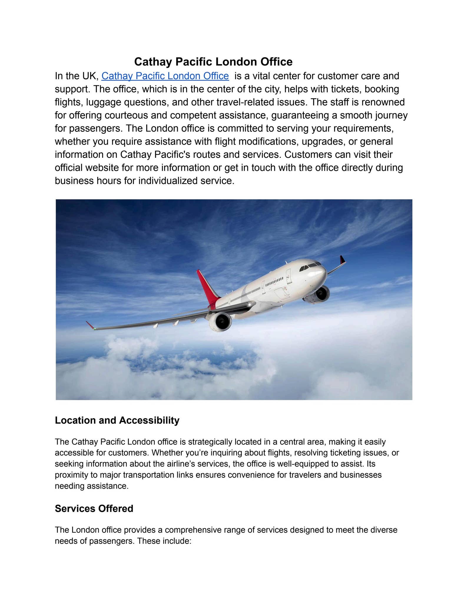 Cathay Pacific London Office by Jonas Gelsen - Issuu