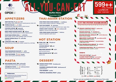 Mini Bar Menu by DoubleTreeBangkokPloenchit - Issuu