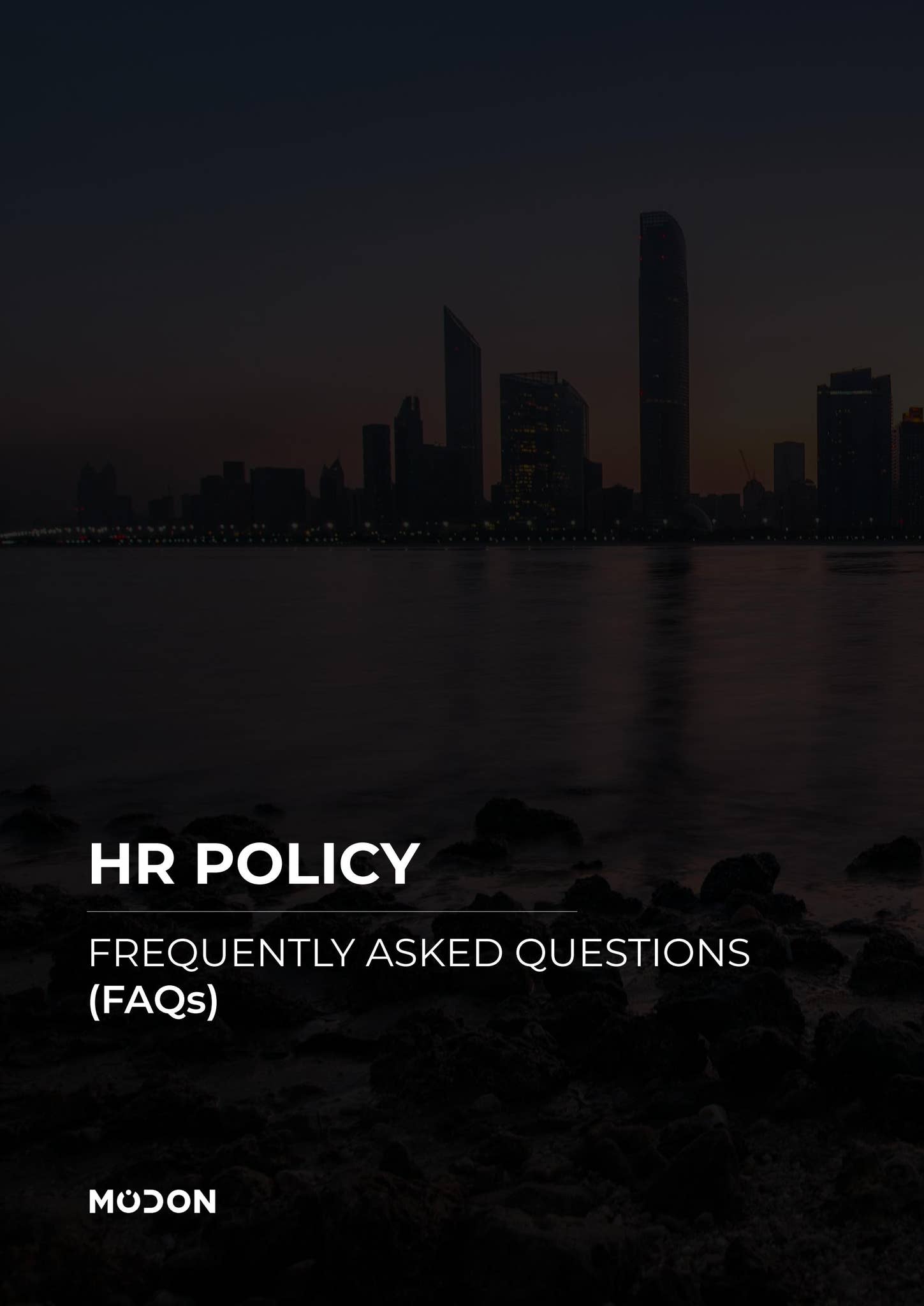 Modon HR Policy FAQs by kaprojects - Issuu