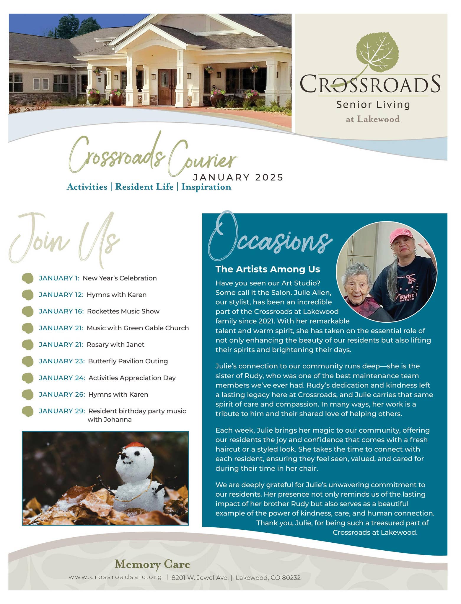 Crossroads Courier - Lakewood - January 2025 by Crossroads - Issuu