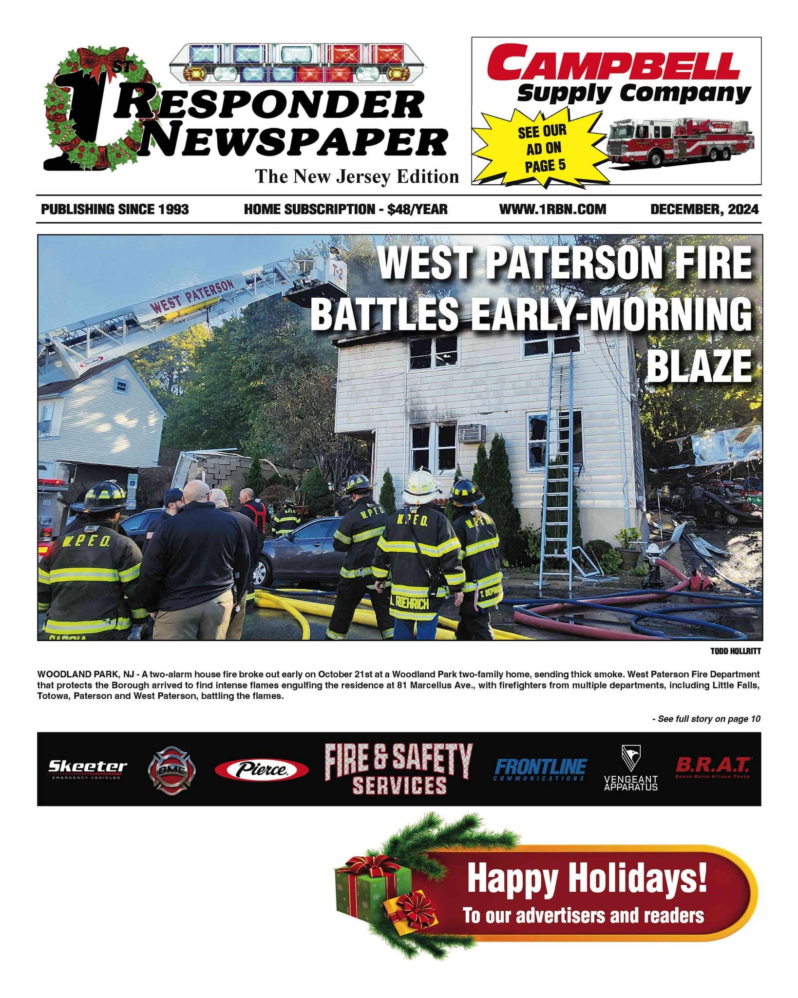 1st Responder News New Jersey December Edition by Belsito ...