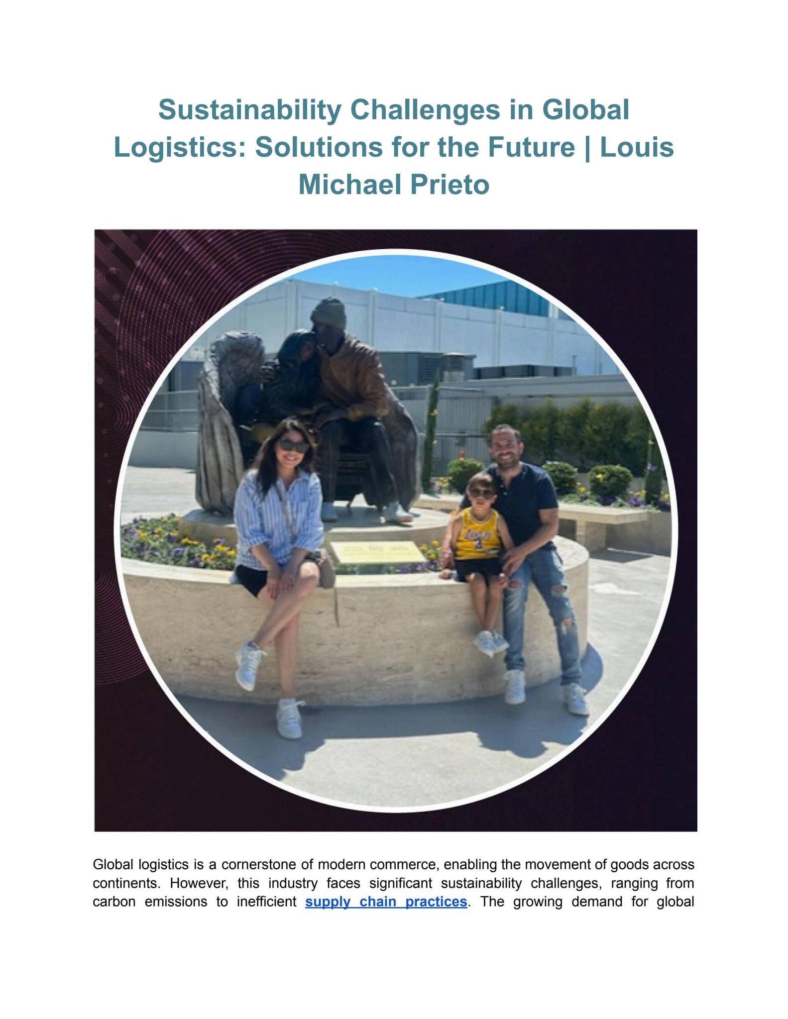 Sustainability Challenges in Global Logistics: Solutions for the Future ...